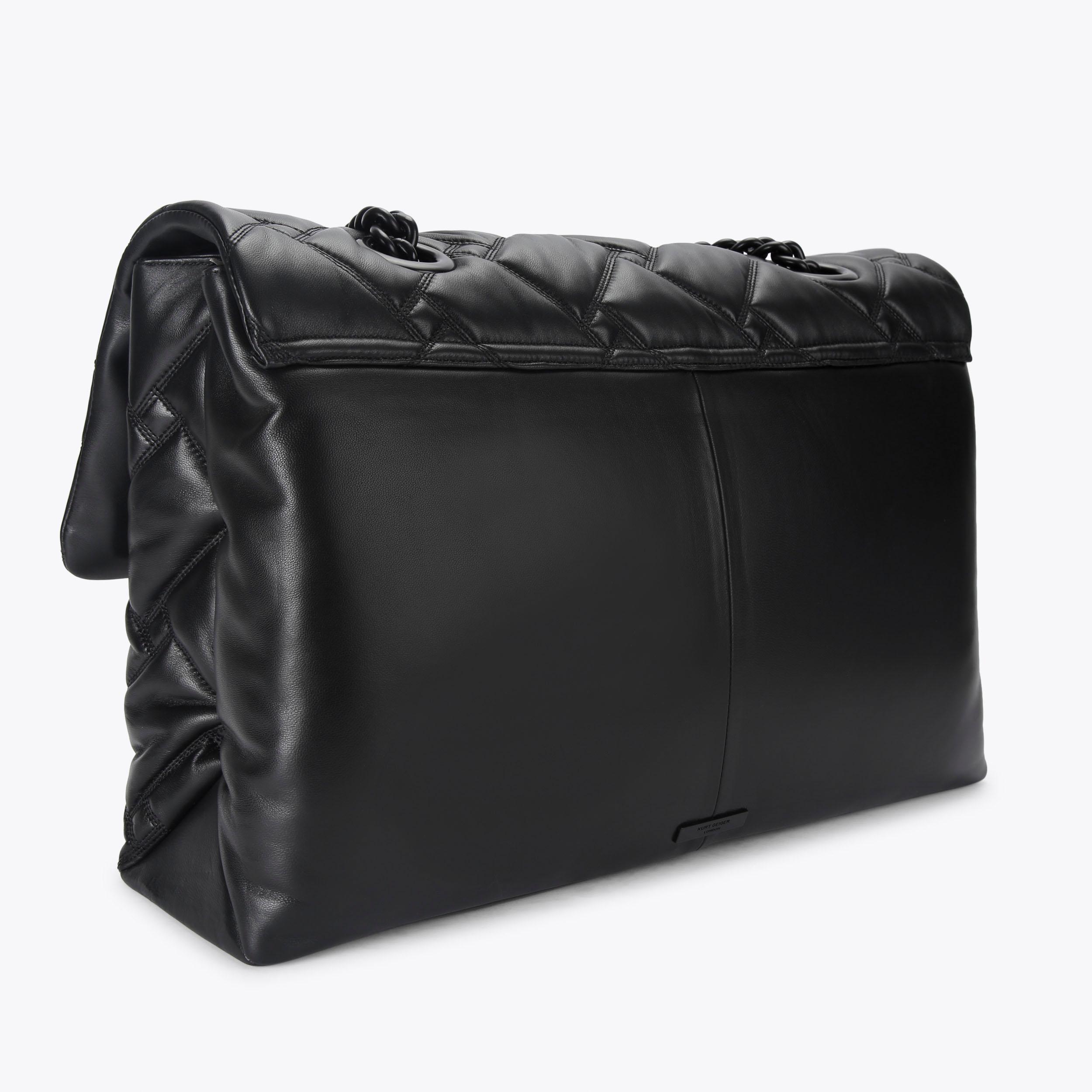MACRO KENSINGTON DR Black Drench Shoulder Purse by KURT GEIGER LONDON