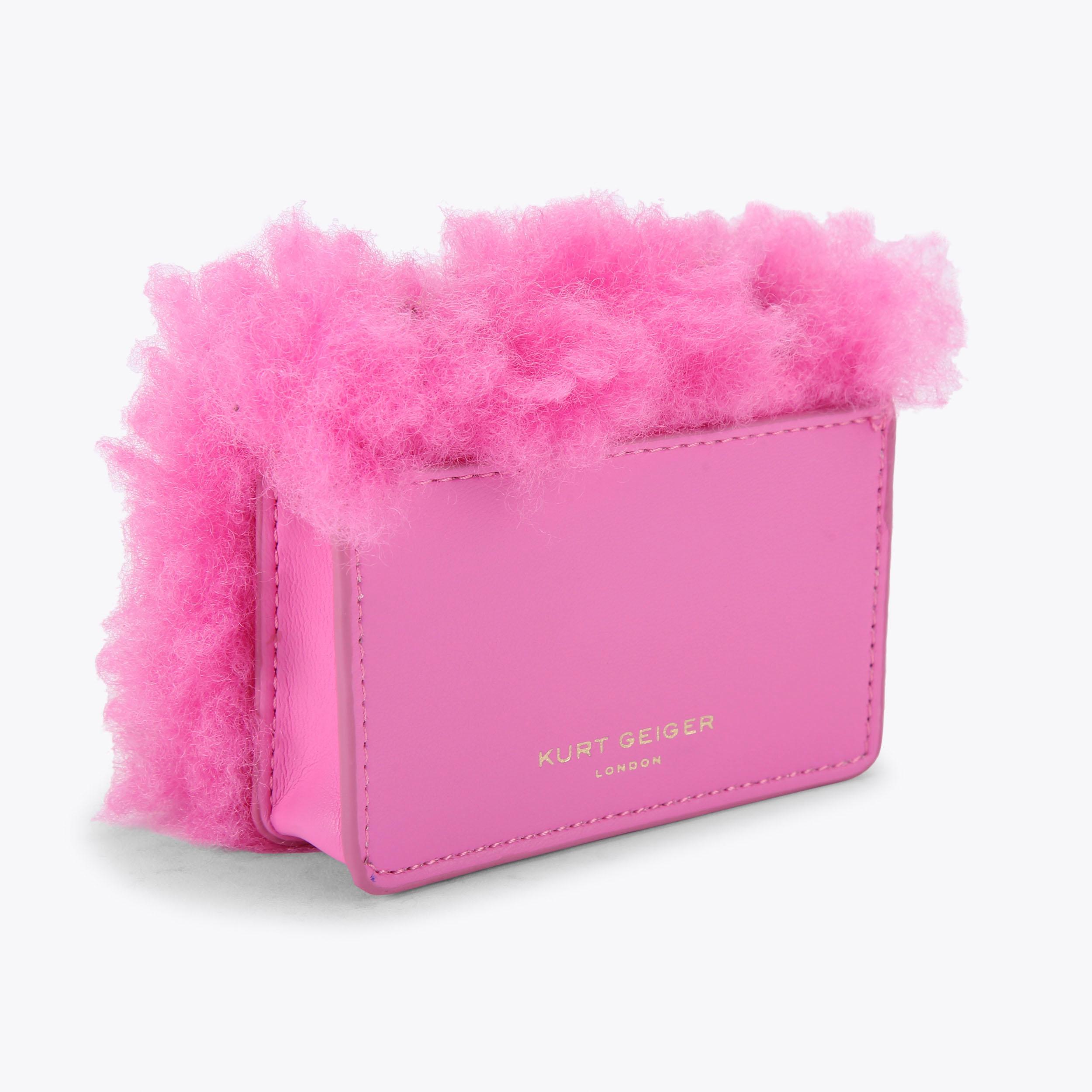MICRO KENSINGTON EAGLE Borg Pink Micro Cross Body Bag by KURT GEIGER LONDON