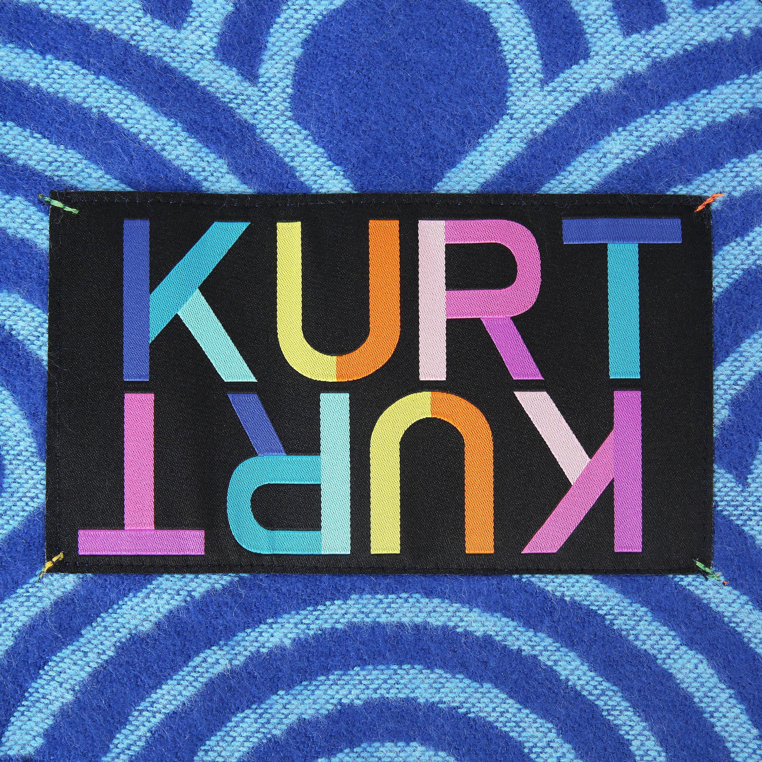 SOUTHBANK SCARF Blue Fabric Rainbow Scarf by KURT GEIGER LONDON