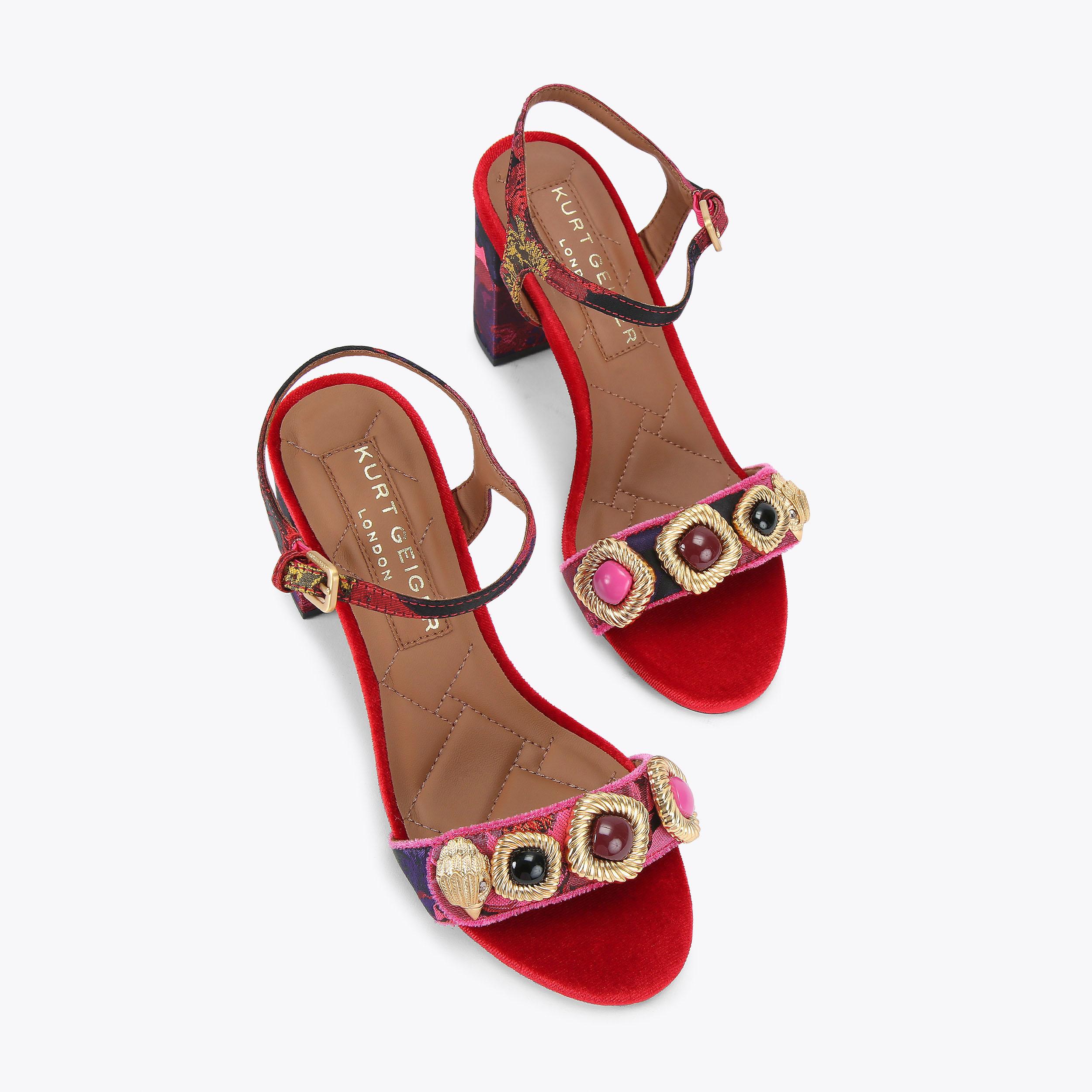 KENSINGTON LANGLEY GEM Pink Satin High Heel by KURT GEIGER LONDON