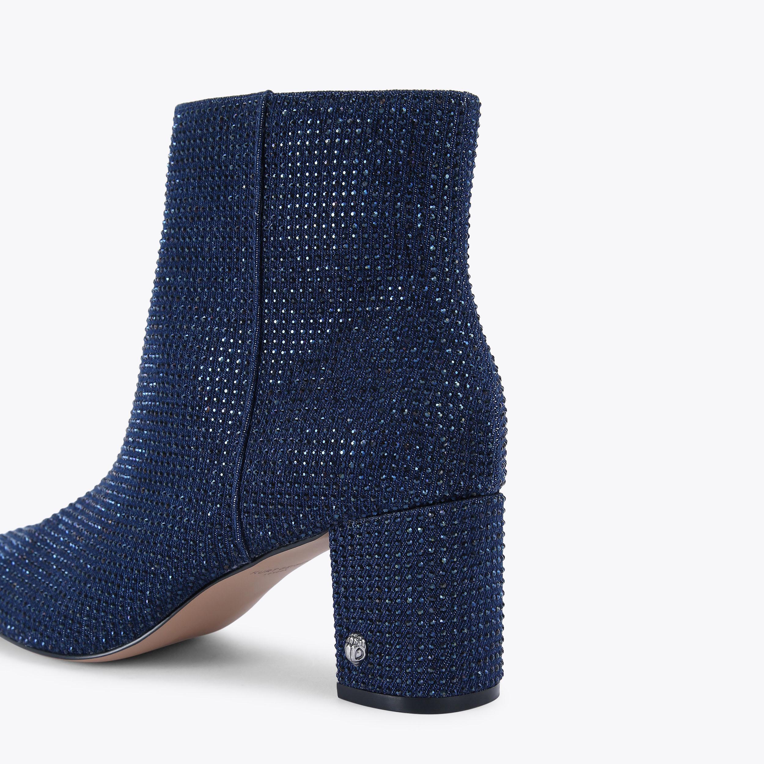BURLINGTON ANKLE BOOT Navy Blue Ankle Boot by KURT GEIGER LONDON