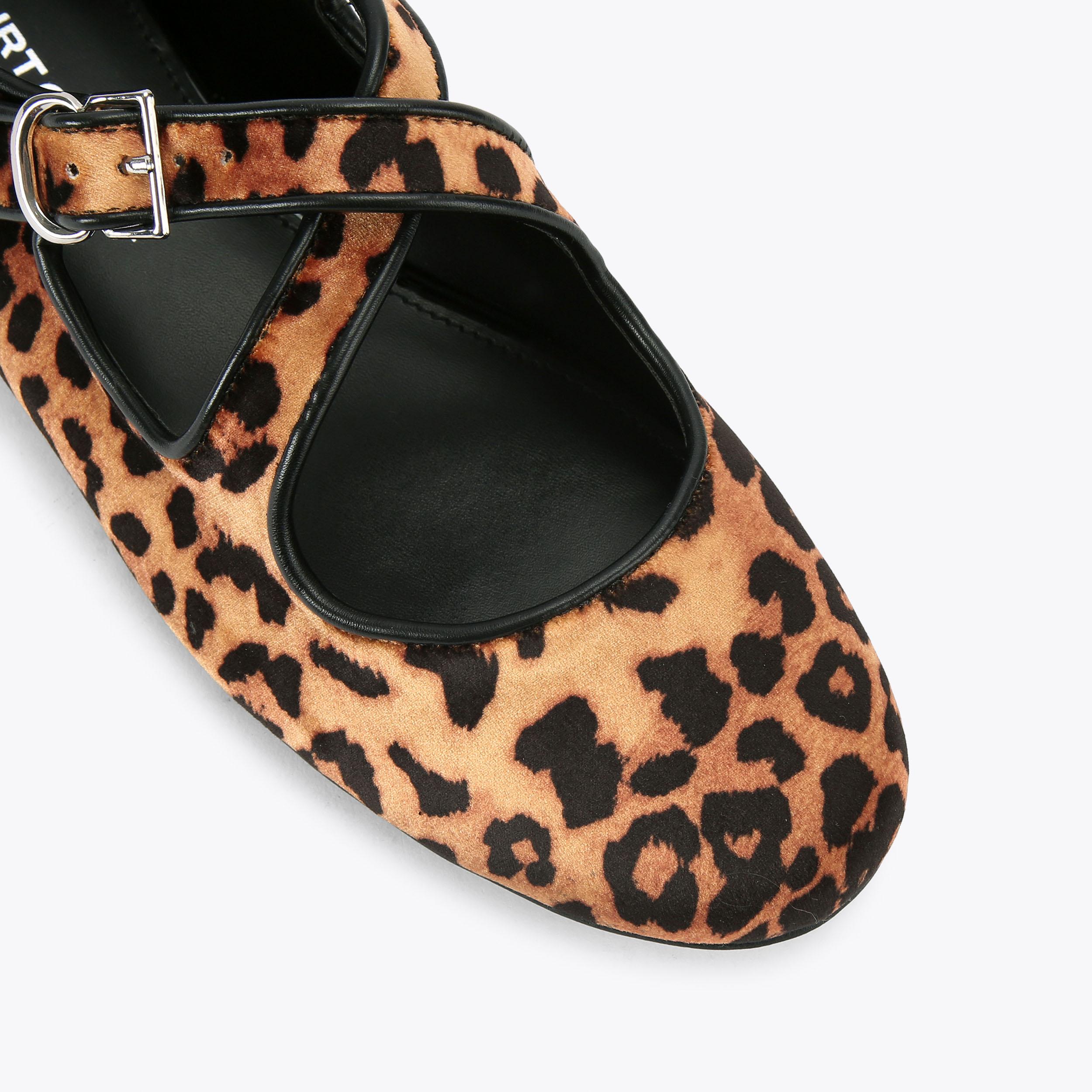 NATALIA Leopard Print Velvet Ballet Flat by KG KURT GEIGER