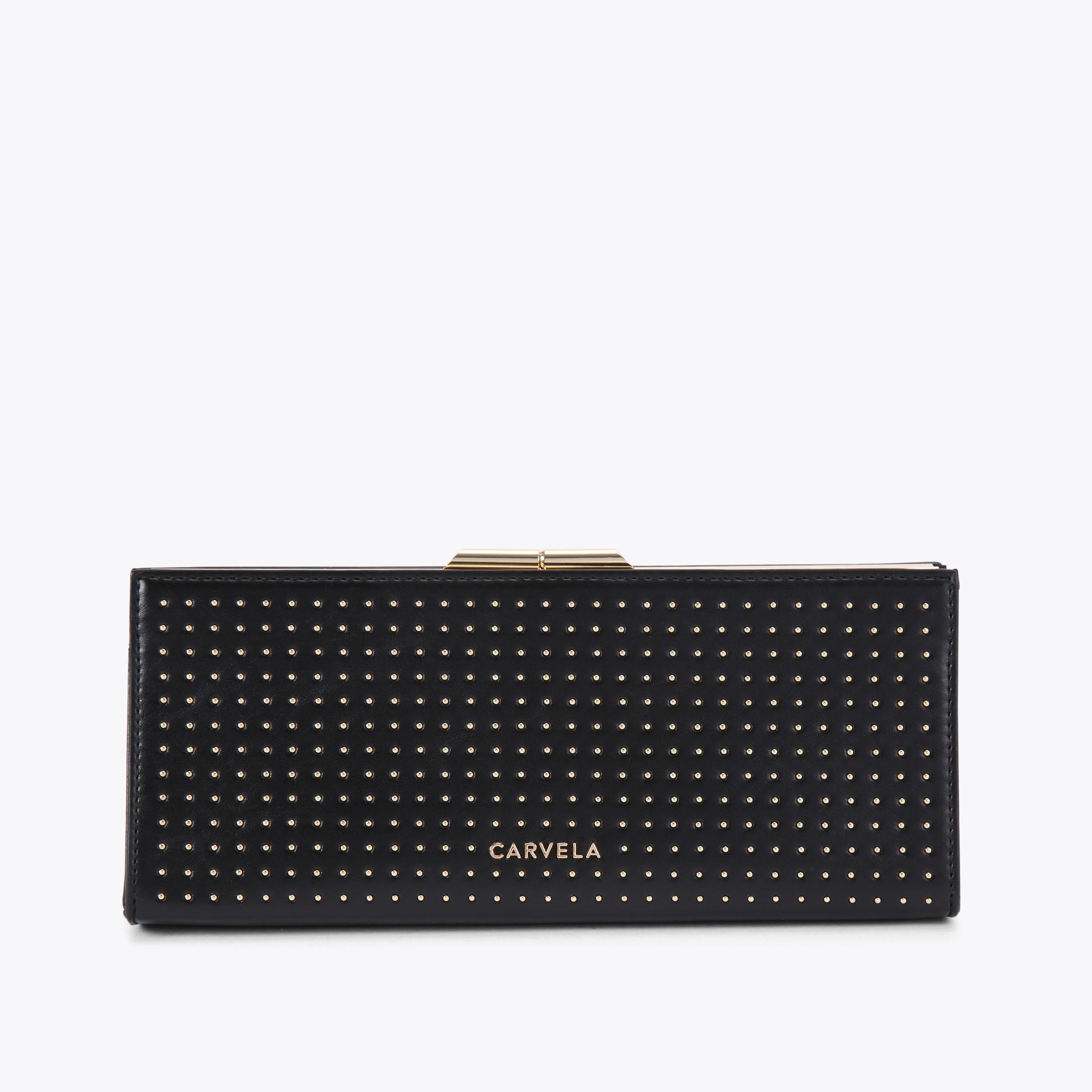 ALTO CLUTCH Gold Studded Clutch Bag by CARVELA