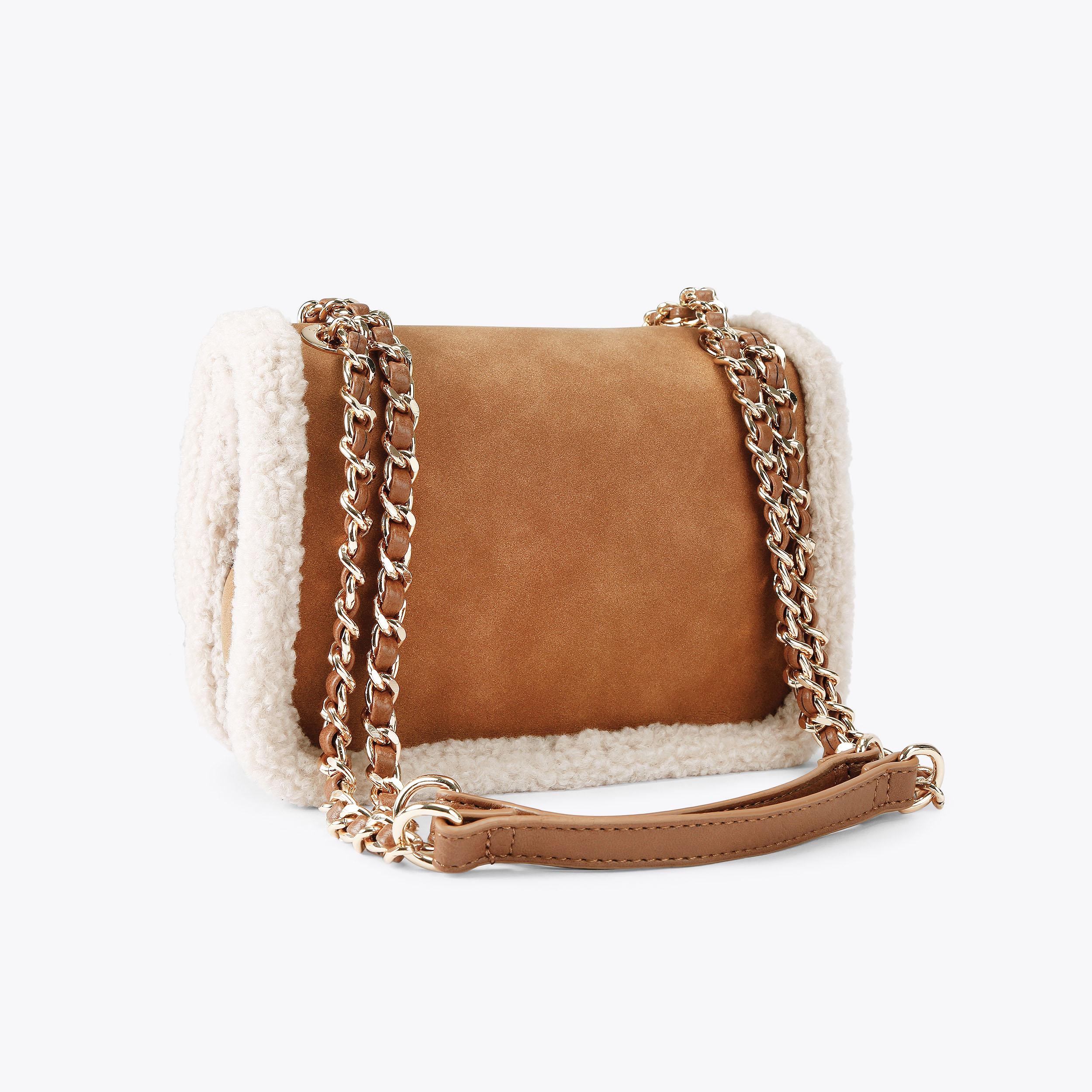 BELLA CHAIN SHOULDER Tan Shoulder Bag by CARVELA