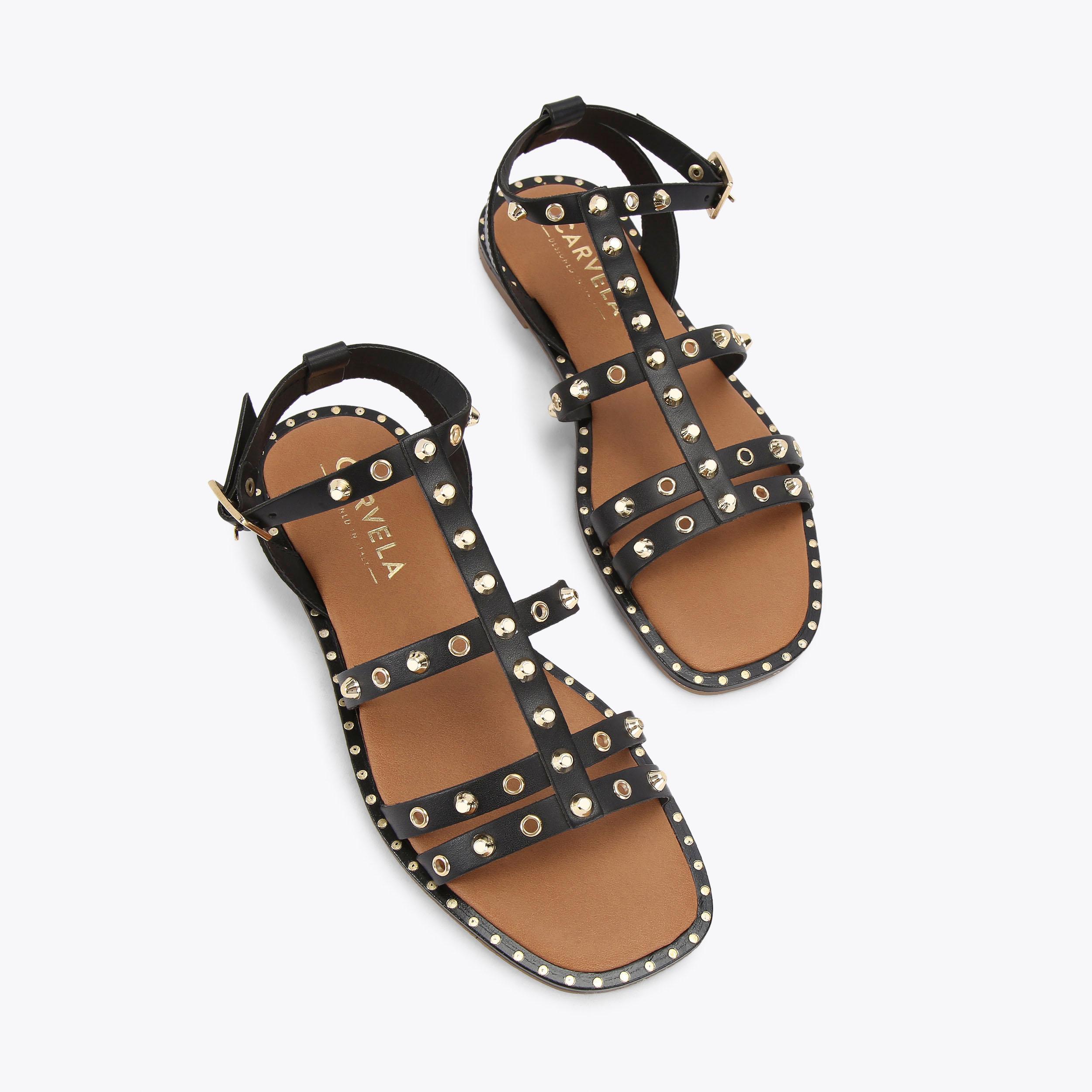 ALIA Black Sandal by CARVELA