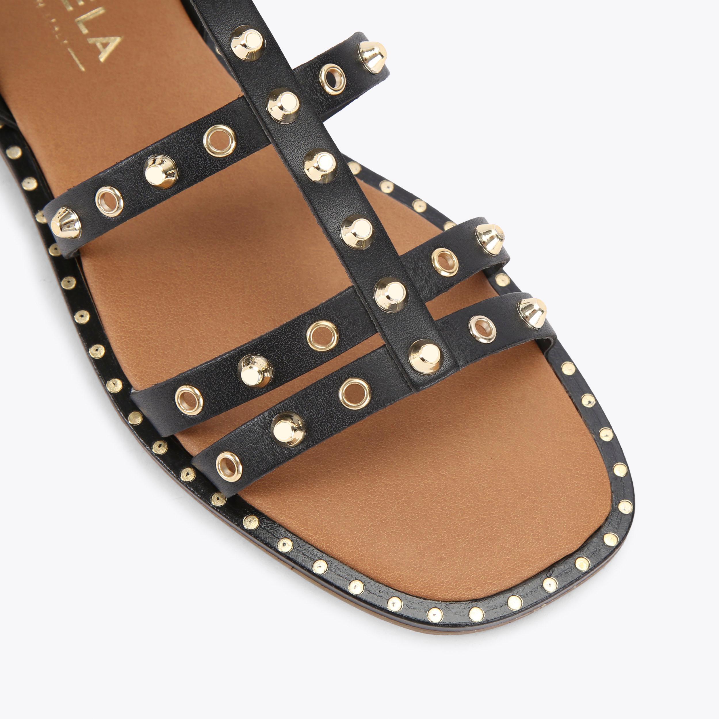 ALIA Black Sandal by CARVELA