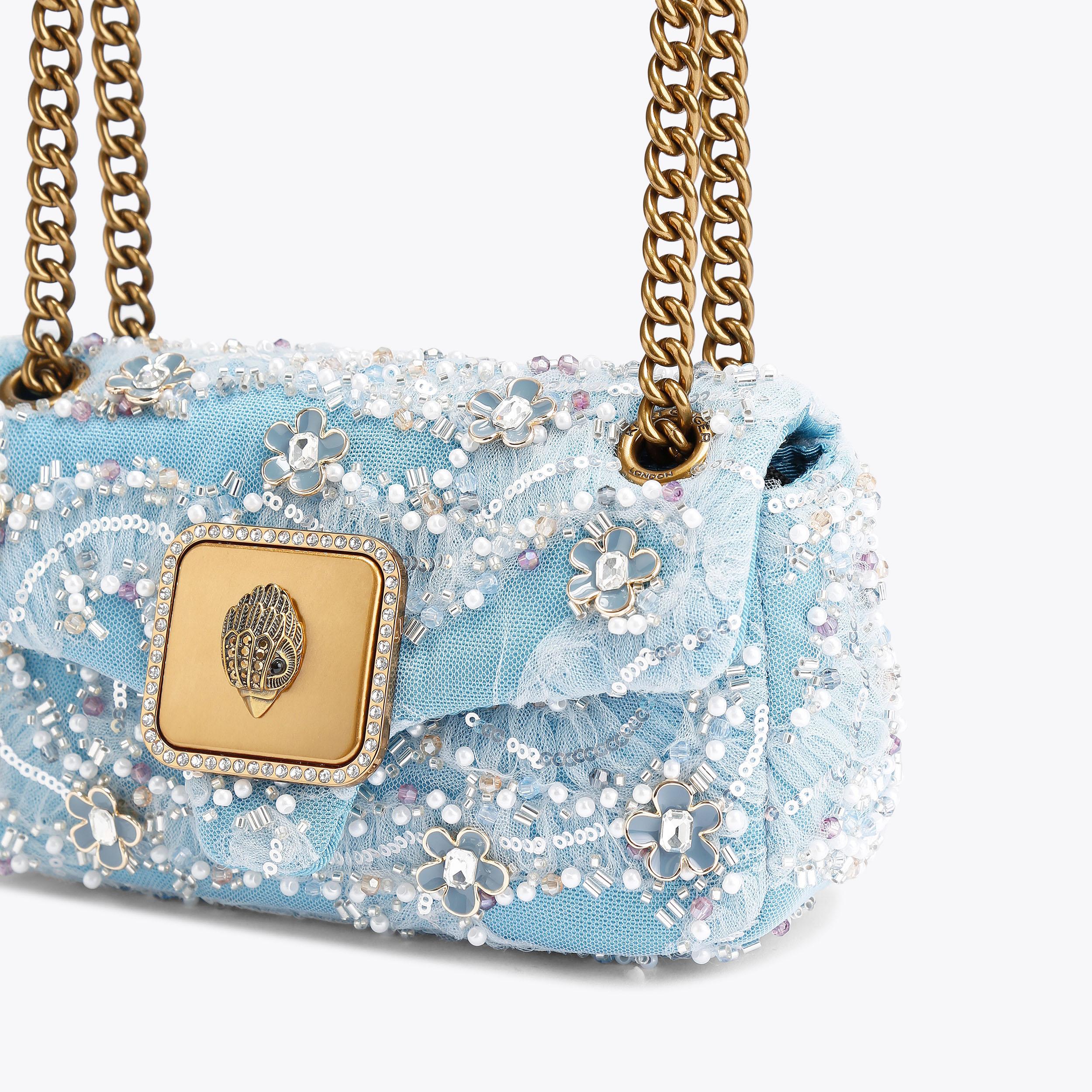 MINI PIMLICO BAG Pale Blue Cross Body Bag by KURT GEIGER LONDON