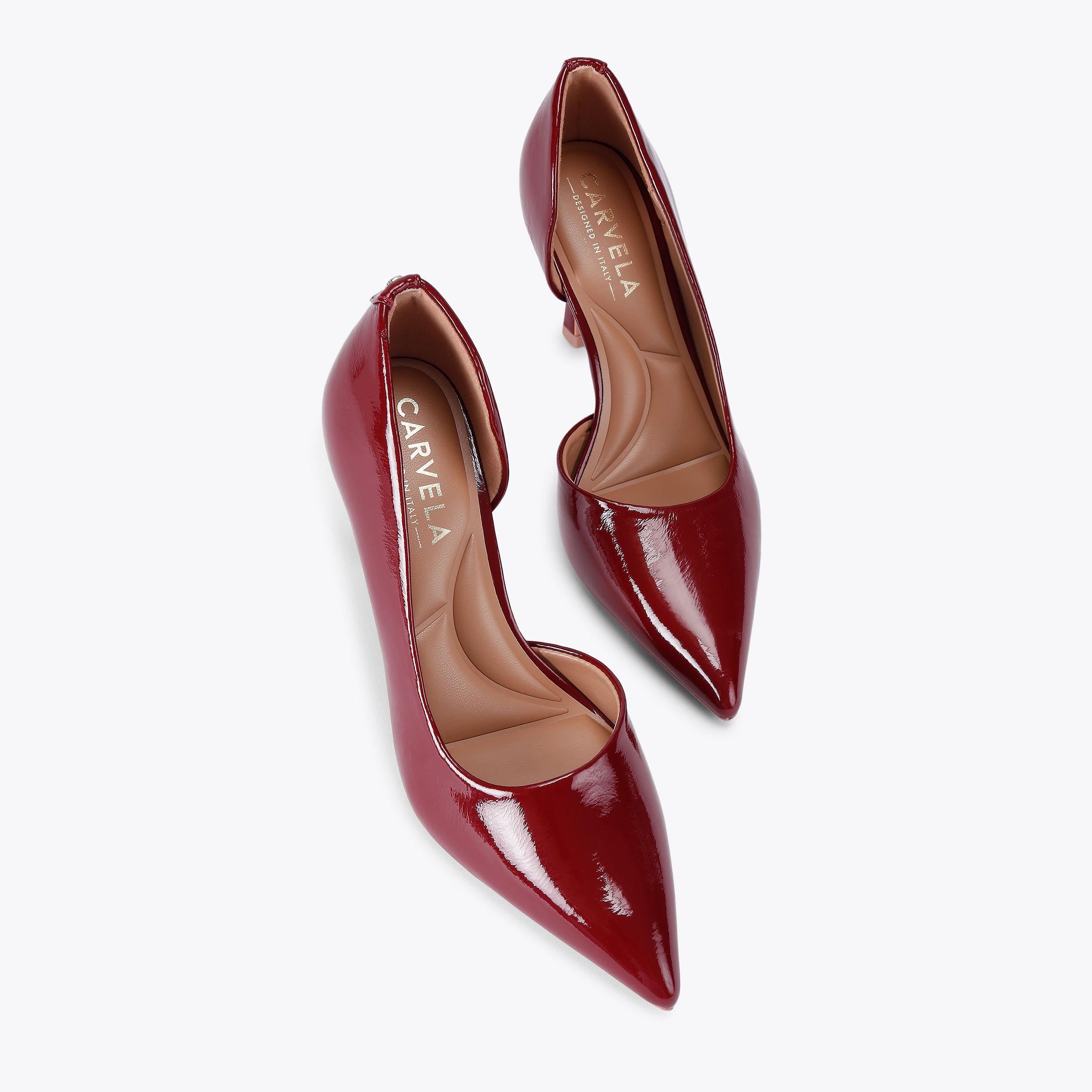 CORLETTA D ORSAY Dark Red Court Heel by CARVELA