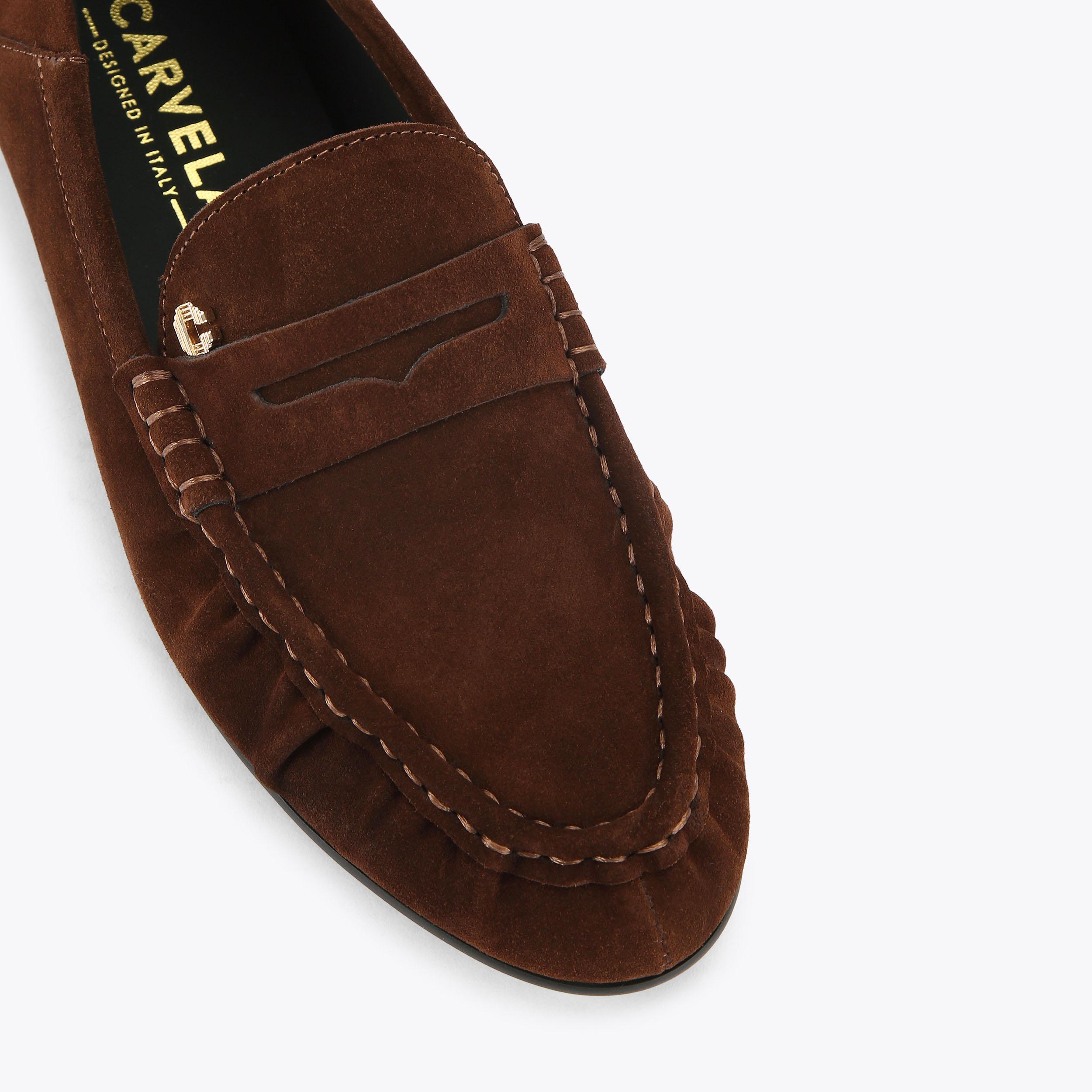 MARIGOLD LOAFER Brown Suede Loafer by CARVELA