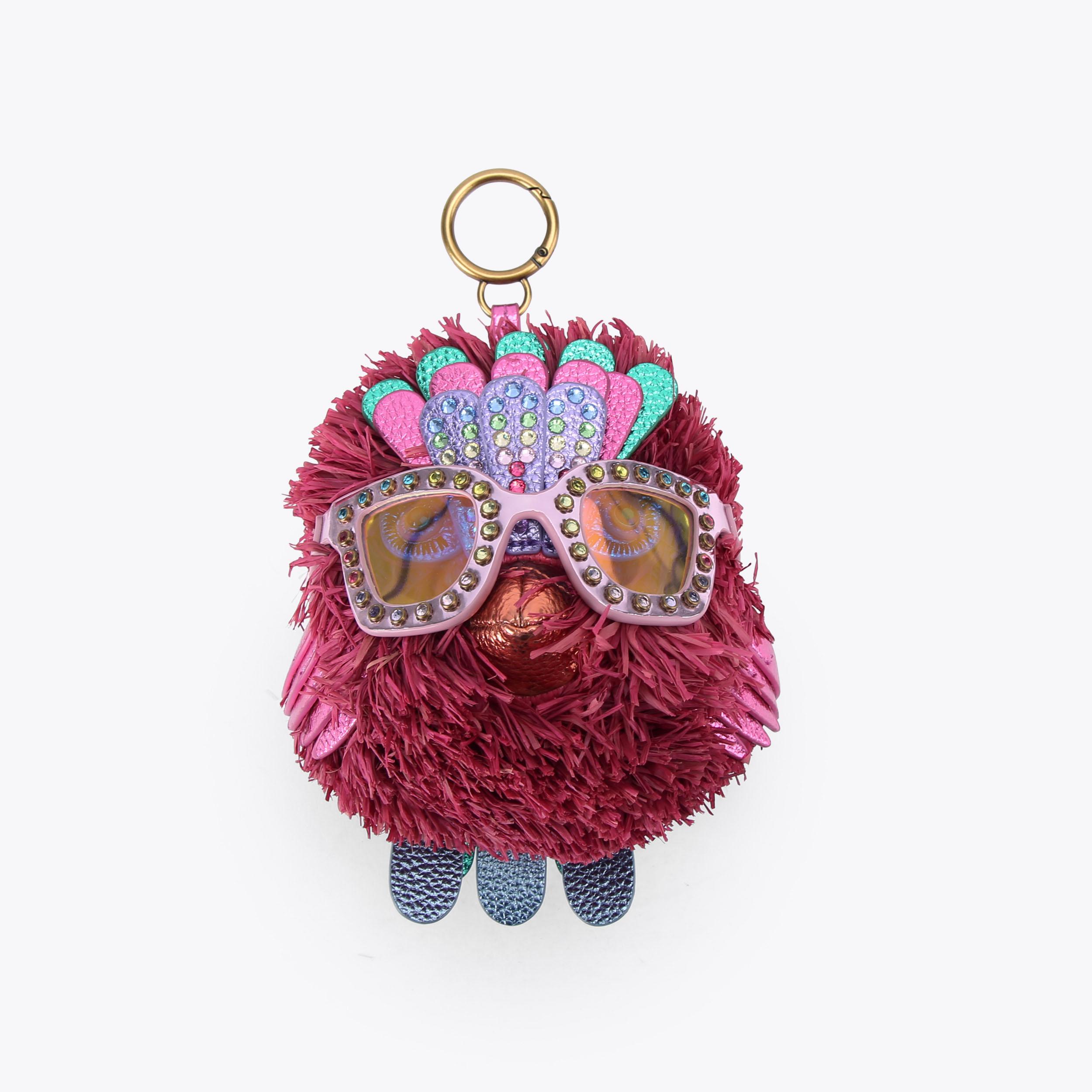 Pom Pom Eagle Sungl Charm - pink