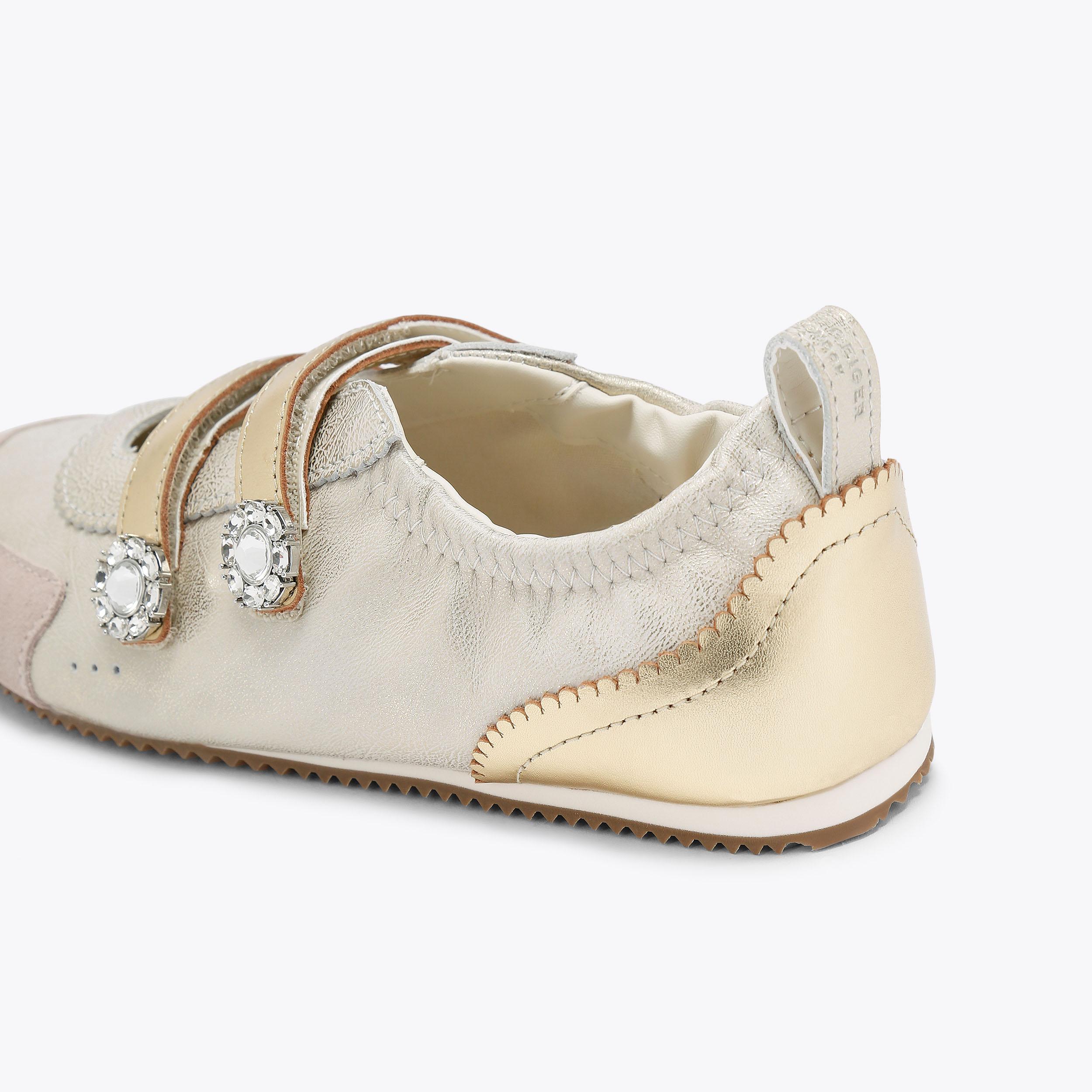 ISLINGTON MARY JANE White Velcro Mary Jane by Kurt Geiger London