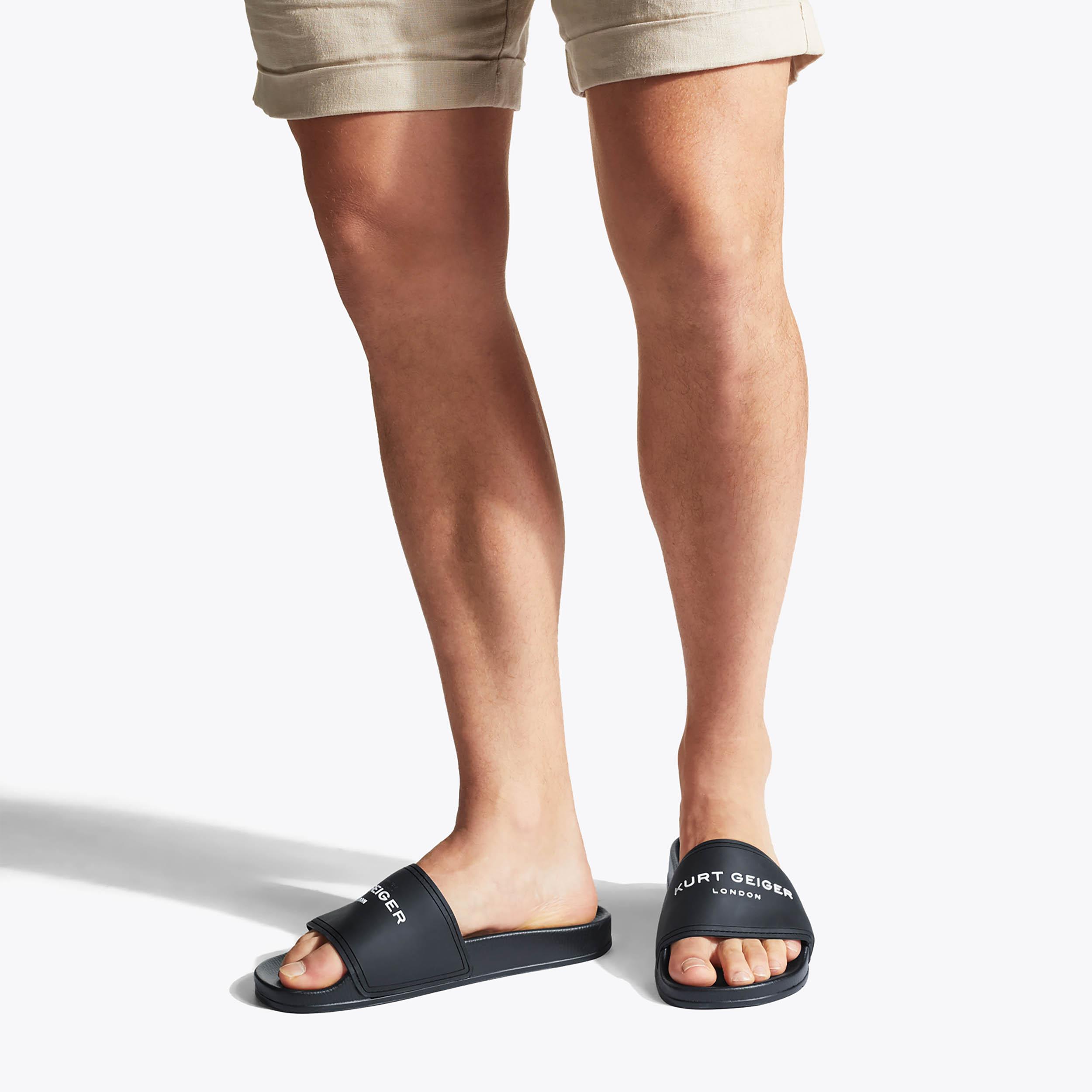 KGL POOL SLIDER Black Pool Sliders by KURT GEIGER LONDON