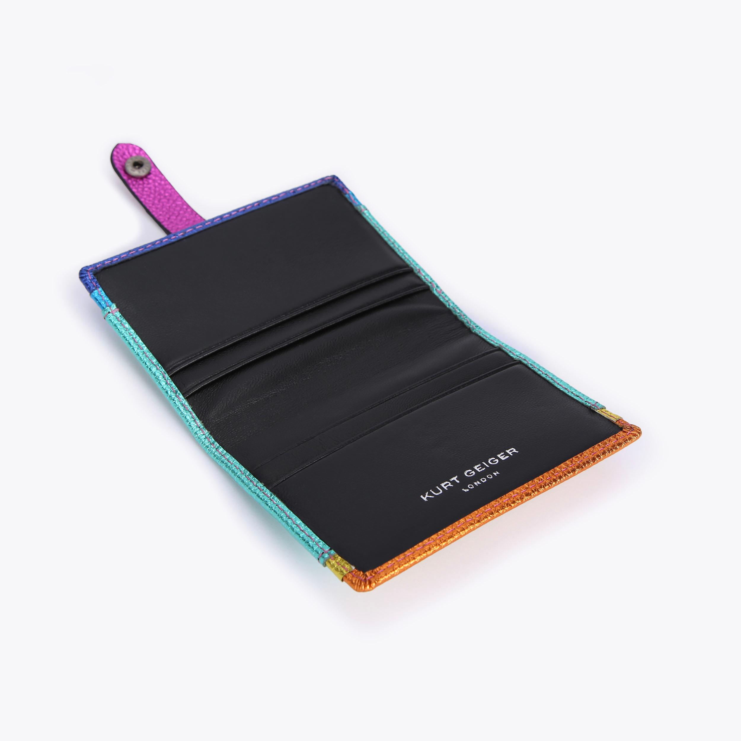 MULTI CARD HOLDER Multi Colored Metallic Card Holder by KURT GEIGER LONDON