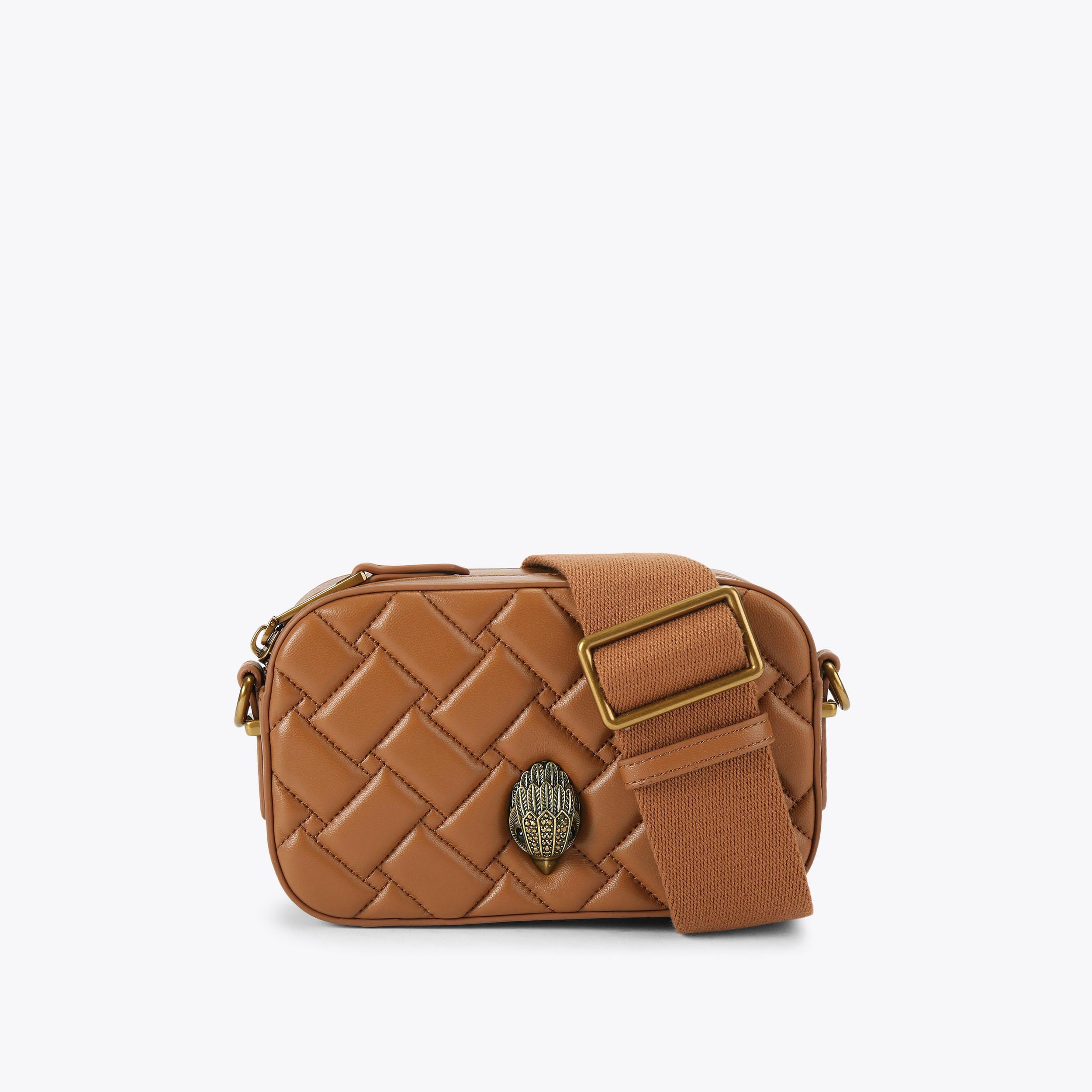 KENSINGTON SM CAMERA BAG Soft Tan Leather Camera Purse by KURT GEIGER ...