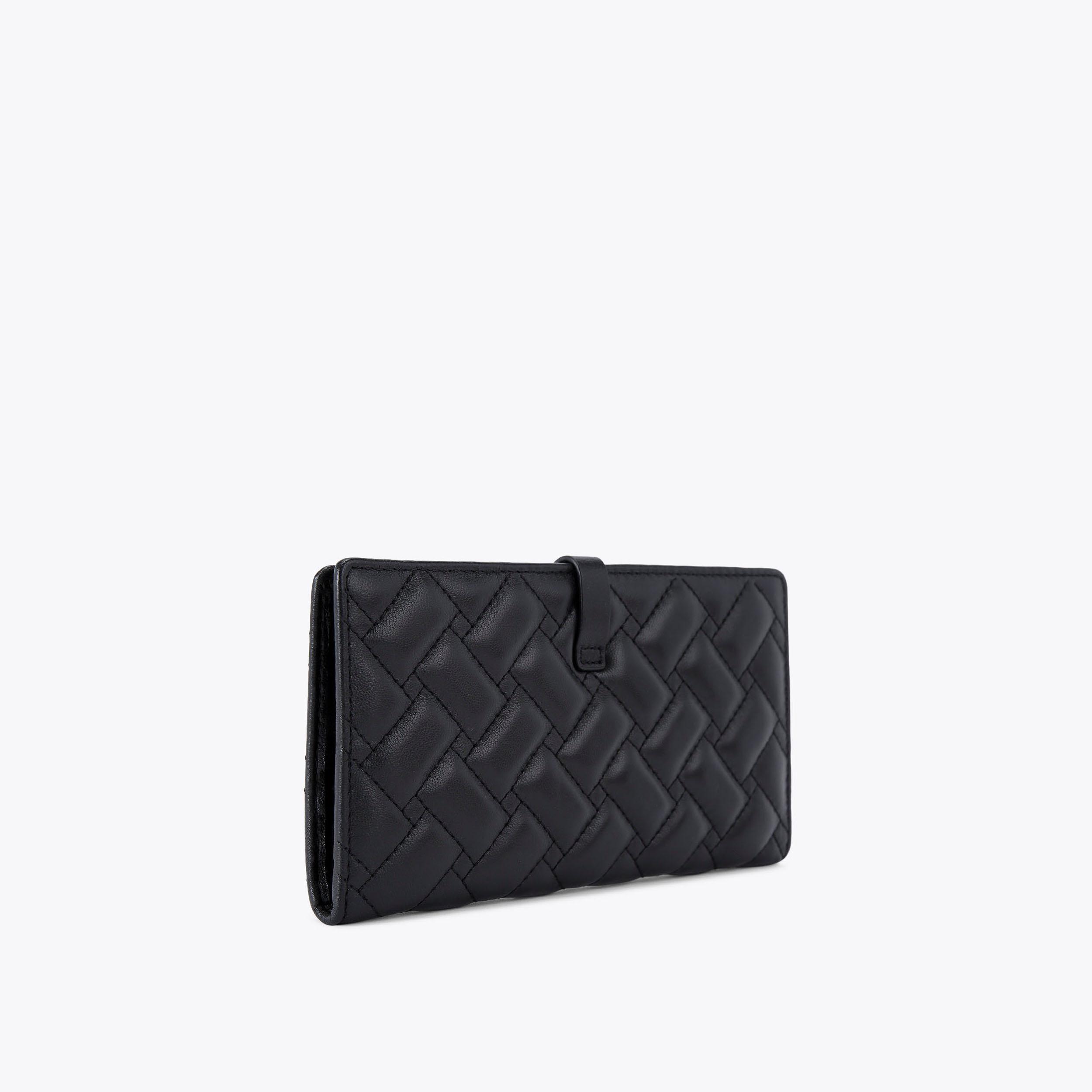 LEATHER SOFT WALLET Black Leather Wallet by KURT GEIGER LONDON
