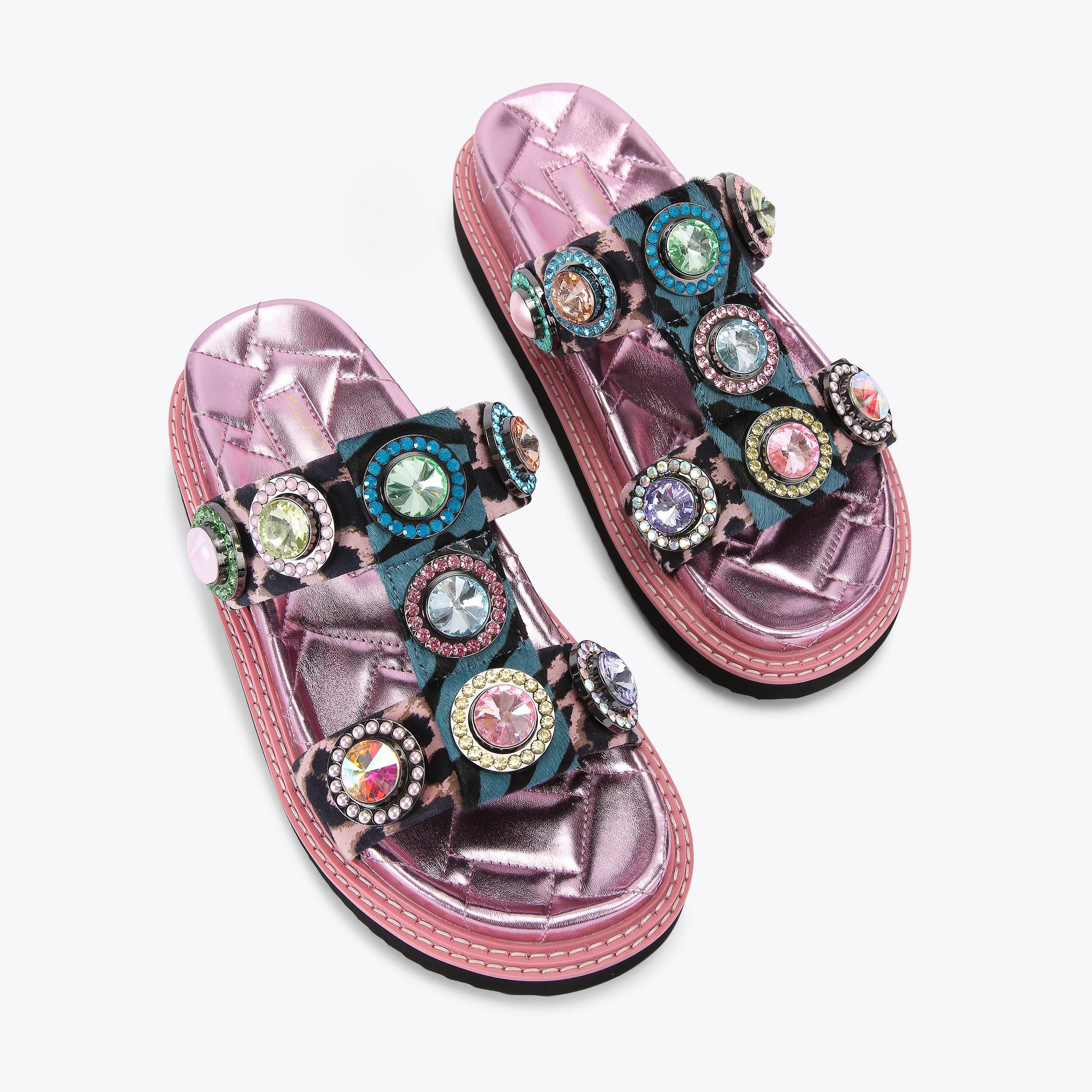 ORSON CRYSTAL SANDAL Crystal Slip On Sandal by KURT GEIGER LONDON