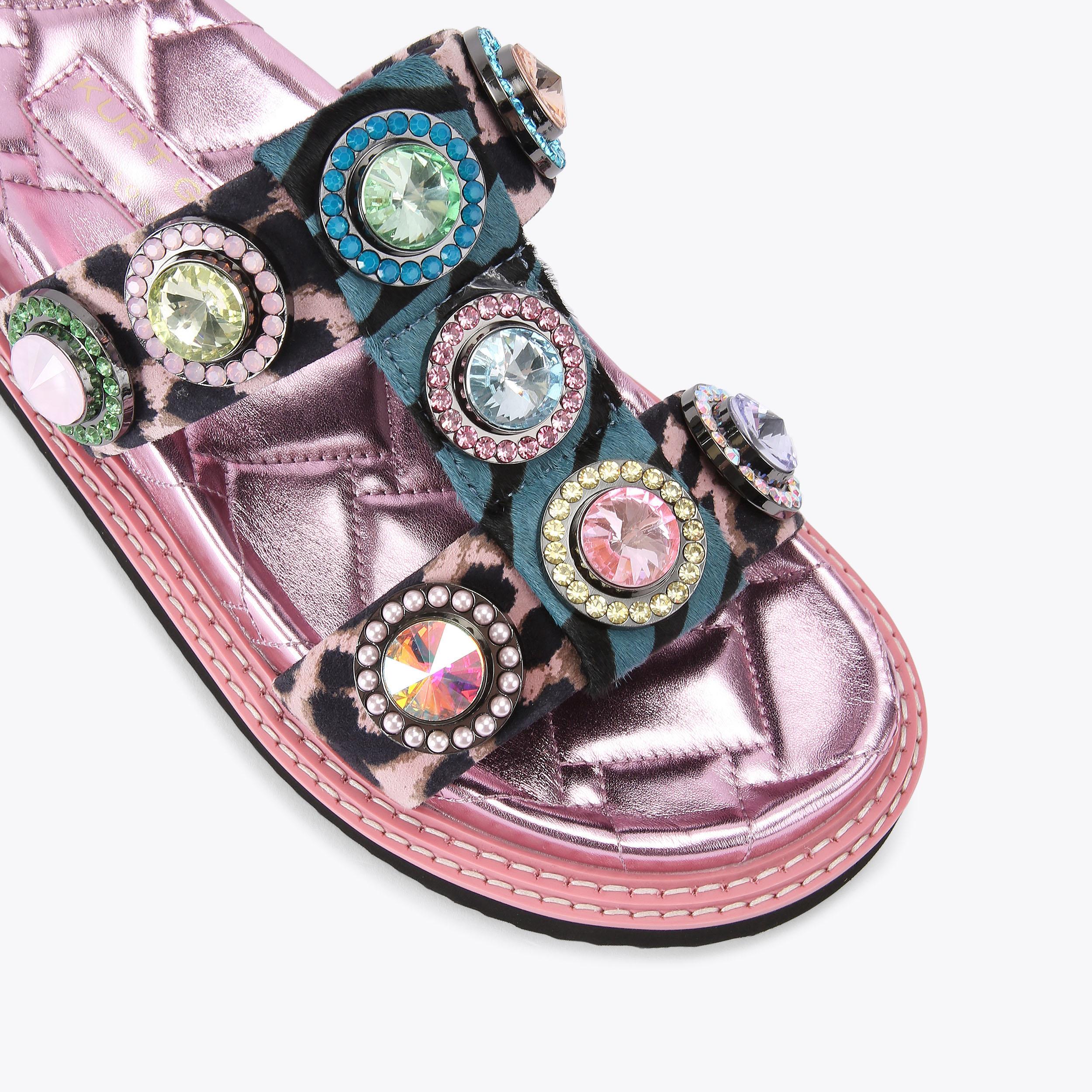 ORSON CRYSTAL SANDAL Crystal Slip On Sandal by KURT GEIGER LONDON