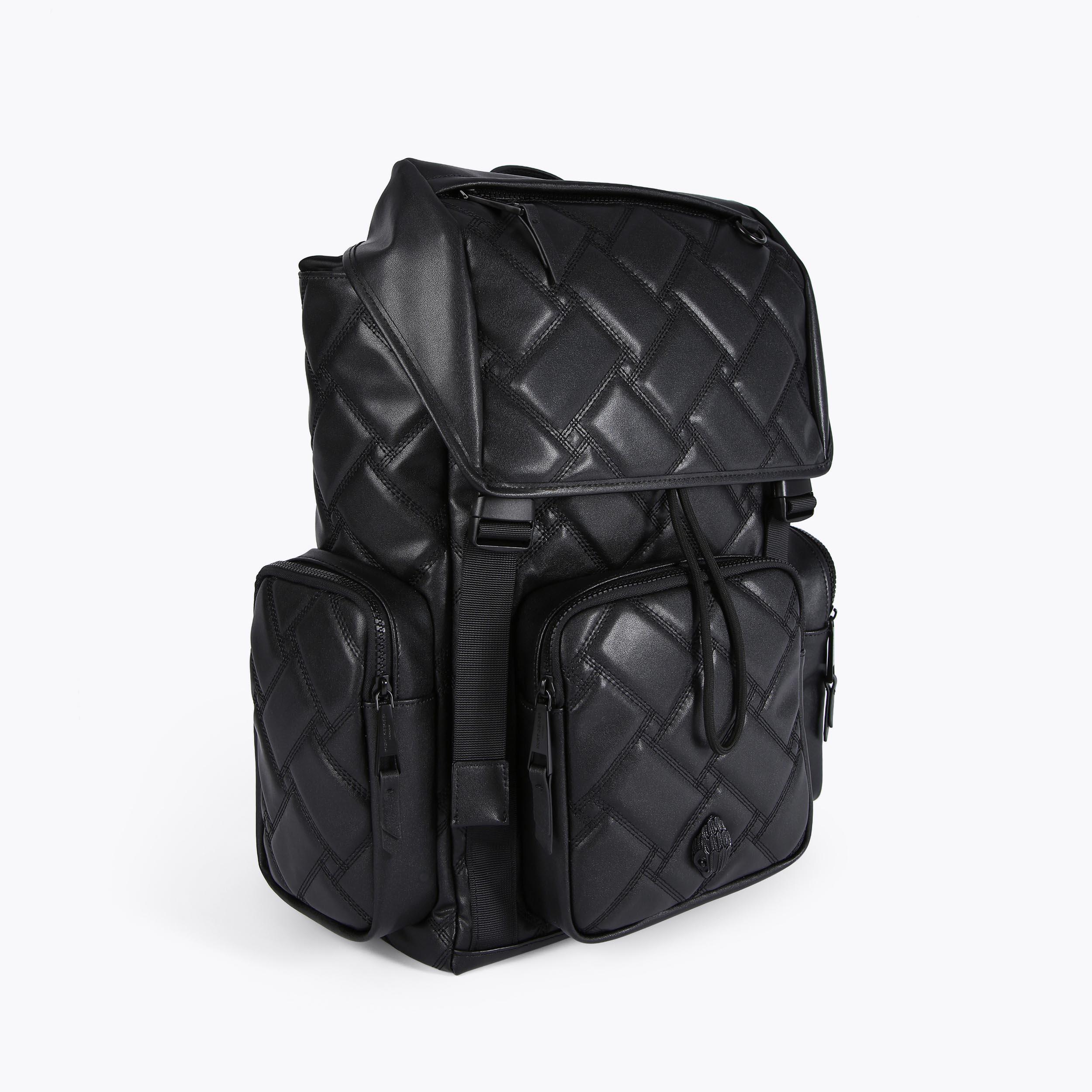 KENSINGTON M RUCKSACK Black Quilted Nylon Oversized Rucksack by KURT ...