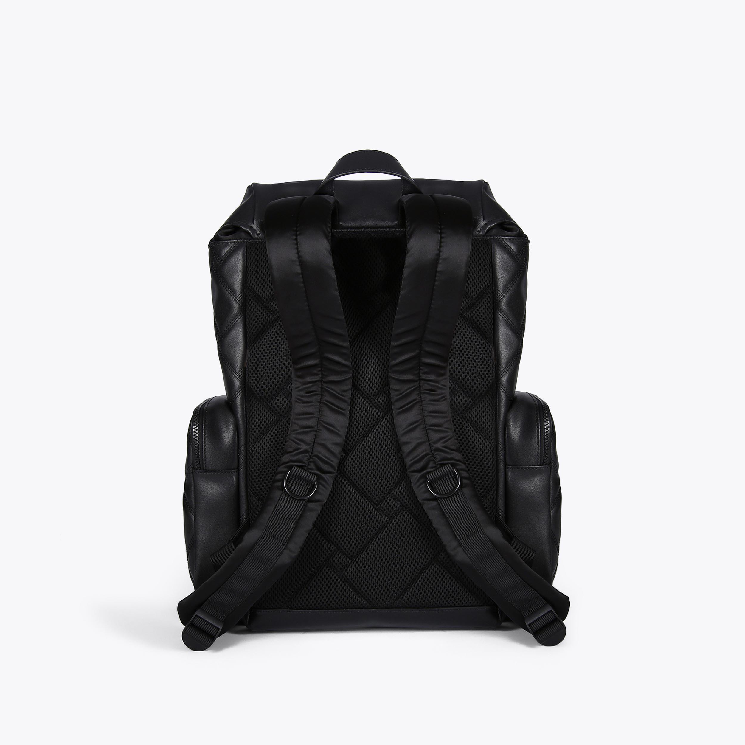 KENSINGTON M RUCKSACK Black Quilted Nylon Oversized Rucksack by KURT ...