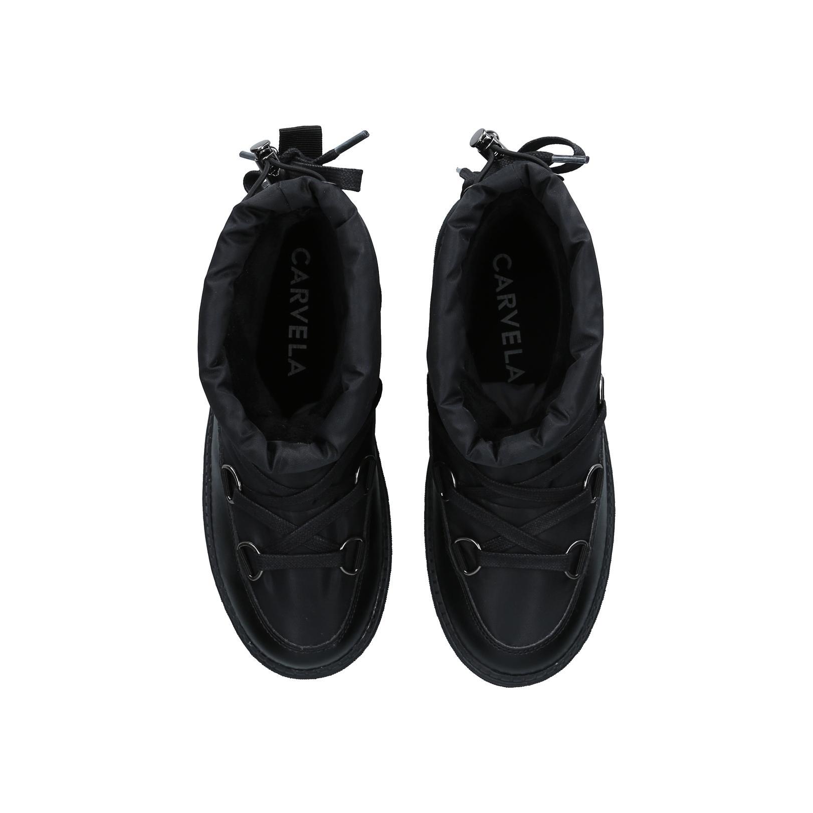 STORM WATERPROOF BOOT Black Nylon Ankle Boot by CARVELA COMFORT