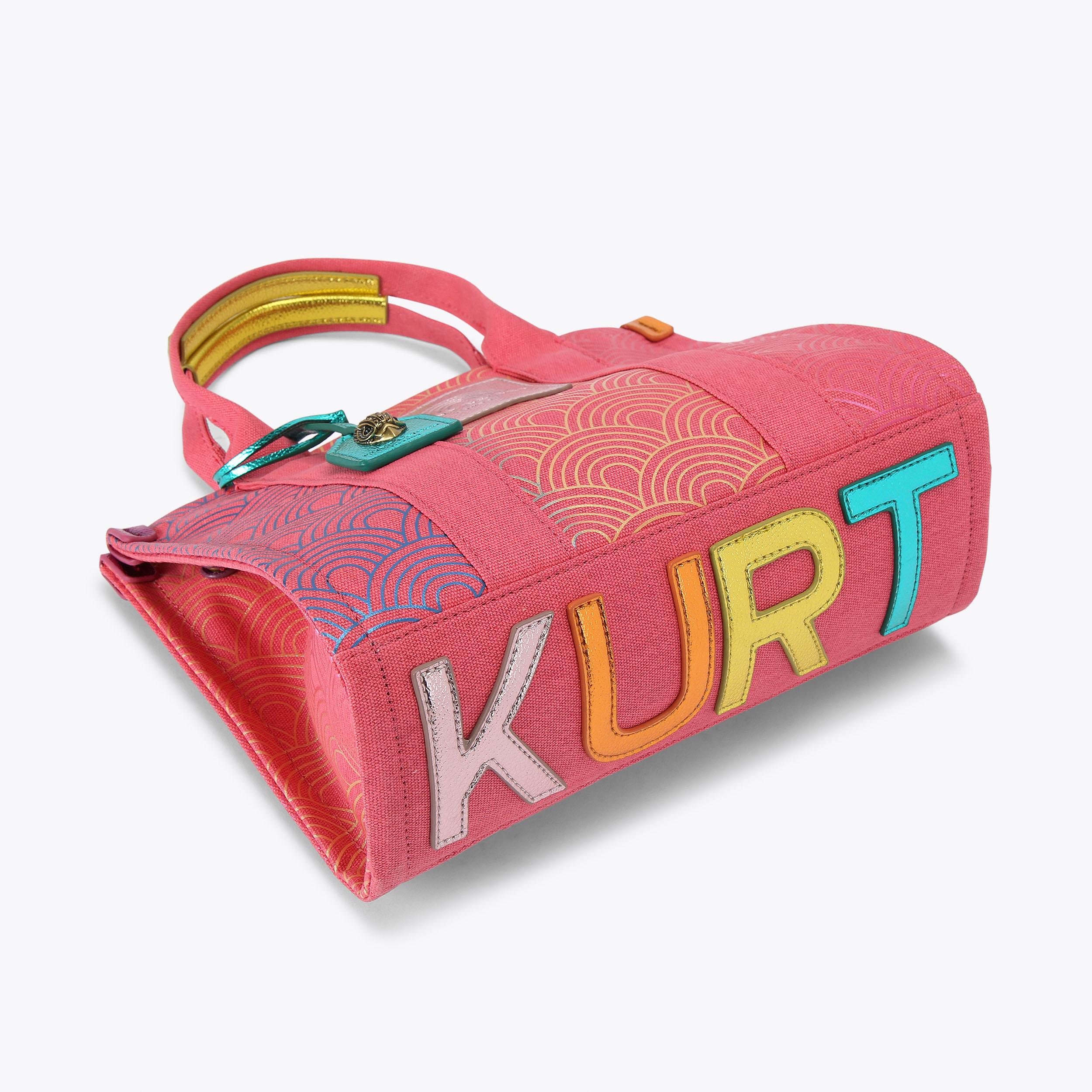 SMALL SOUTHBANK TOTE Pink Rainbow Printed Small Tote Bag by KURT GEIGER LONDON