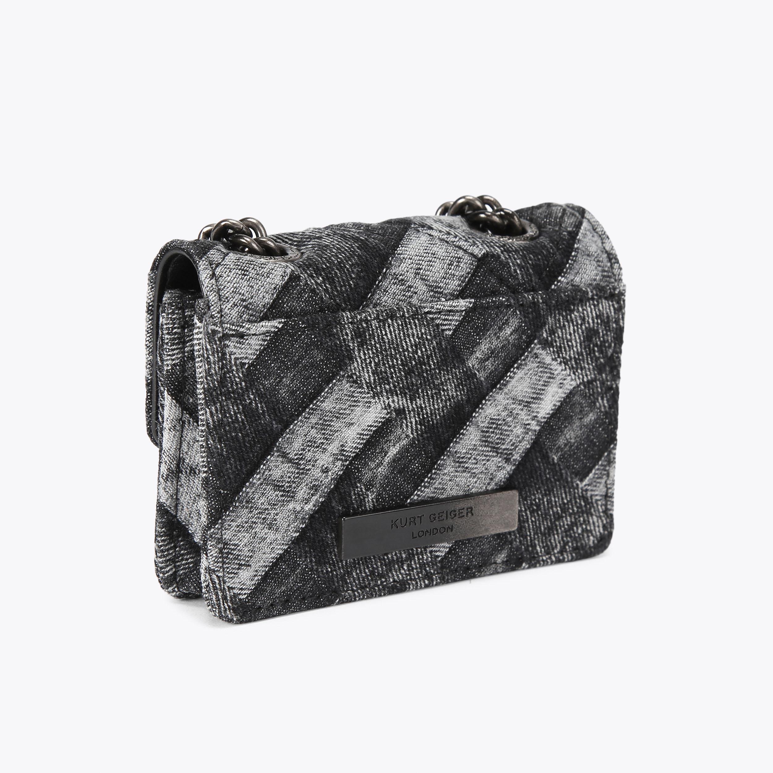 MICRO KENSINGTON Micro Denim Cross Body Bag by KURT GEIGER LONDON