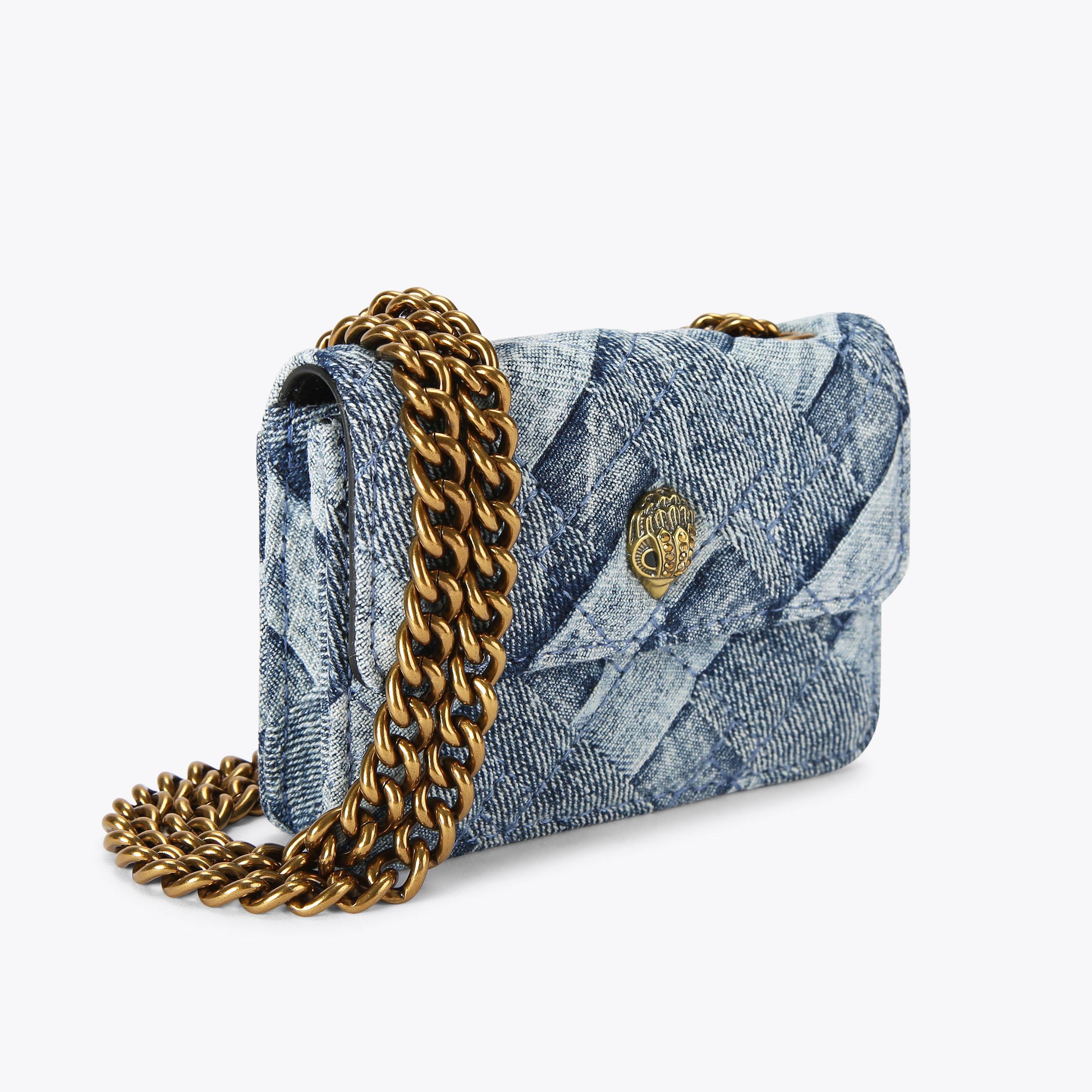 MICRO KENSINGTON Denim Cross Body Purse by KURT GEIGER LONDON