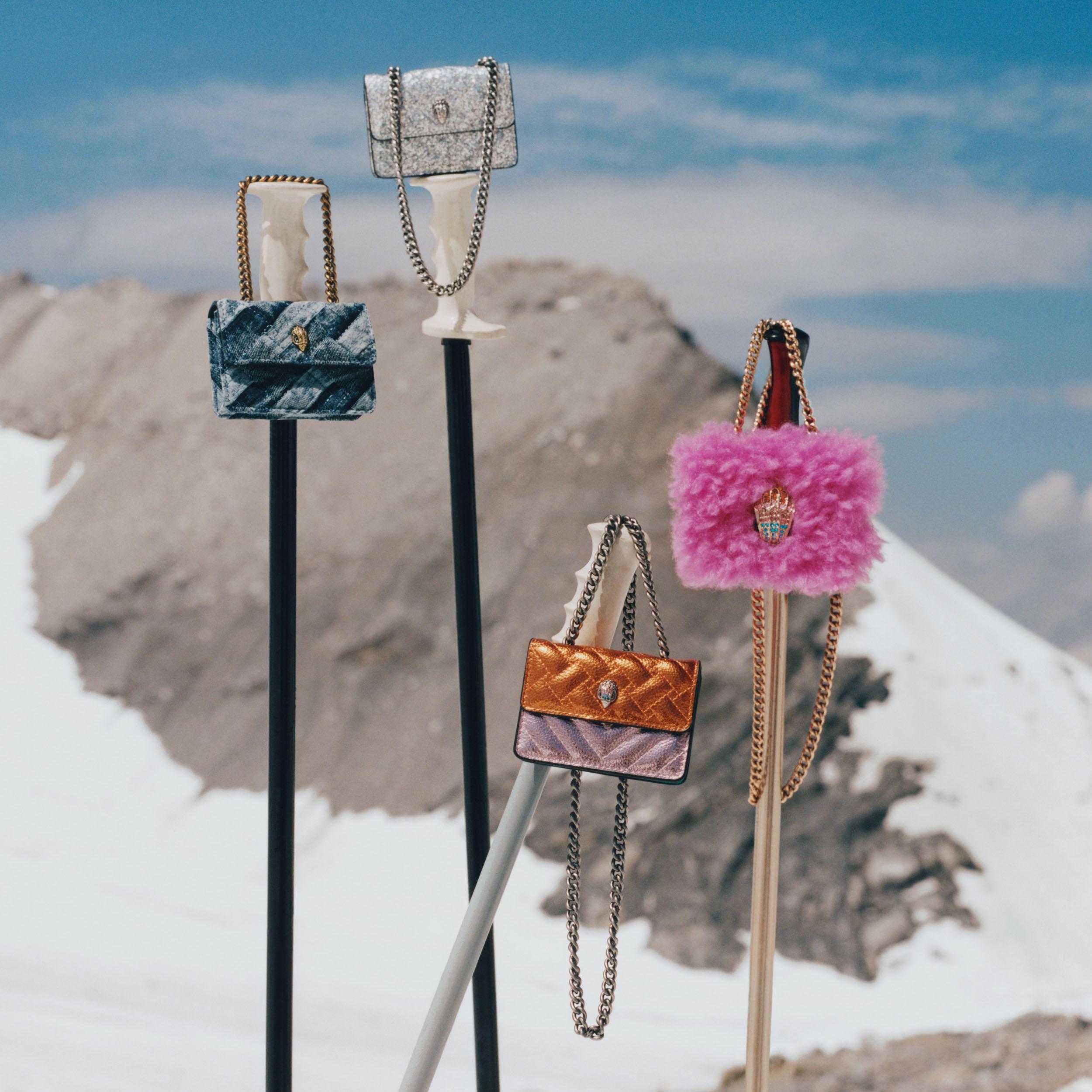 MICRO KENSINGTON Denim Cross Body Purse by KURT GEIGER LONDON