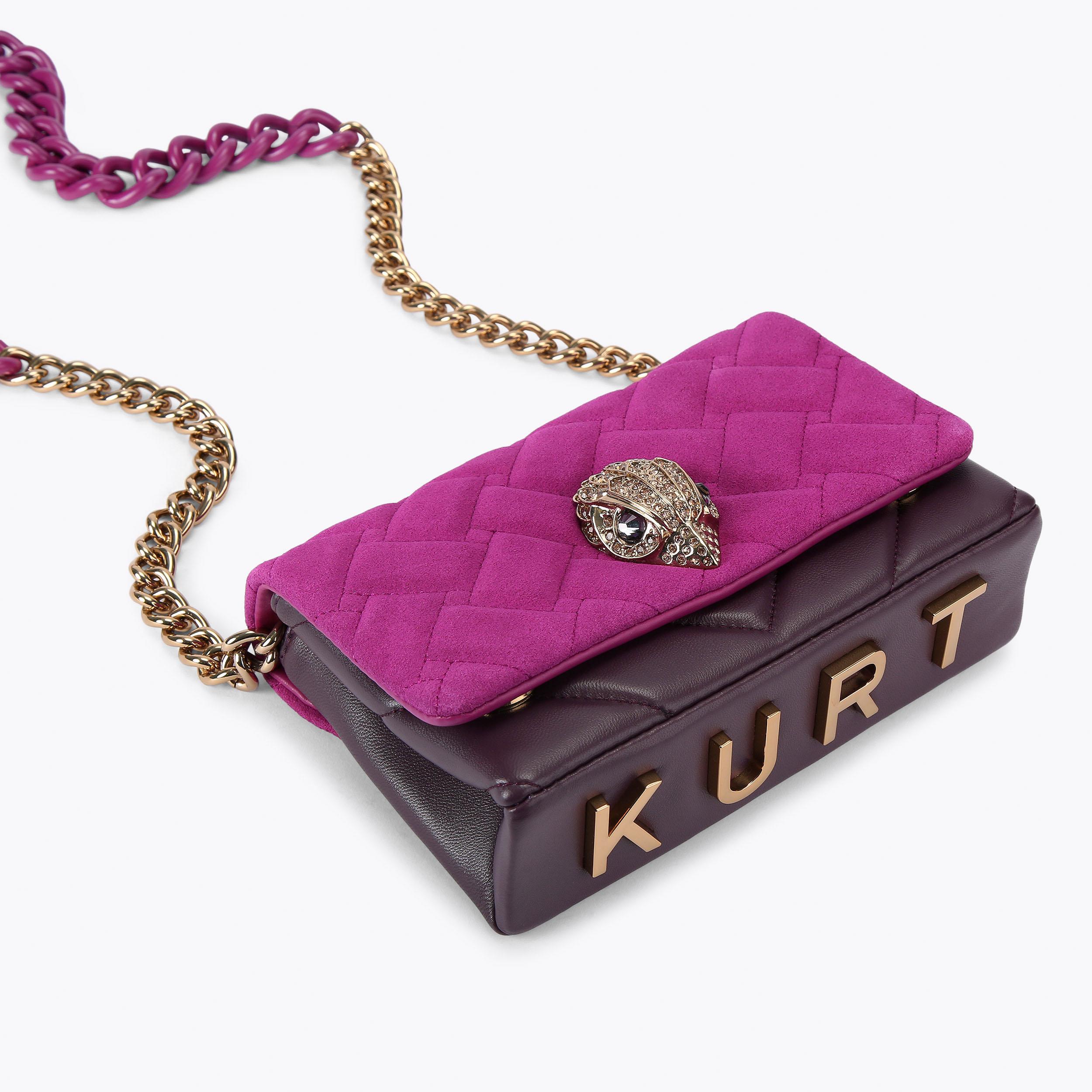 MINI KENSINGTON KURT Suede Cross Body Bag by KURT GEIGER LONDON