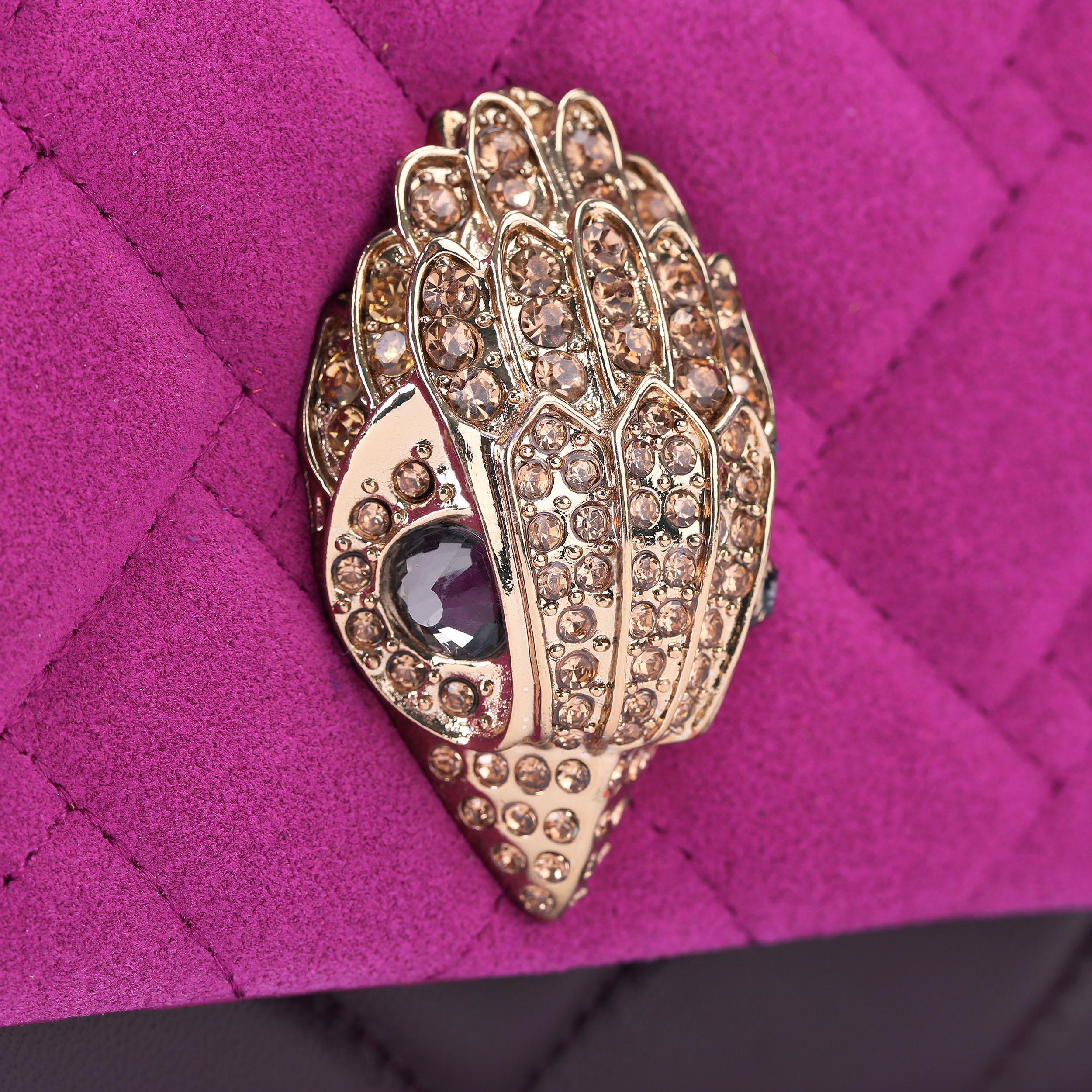 MINI KENSINGTON KURT Suede Cross Body Bag by KURT GEIGER LONDON