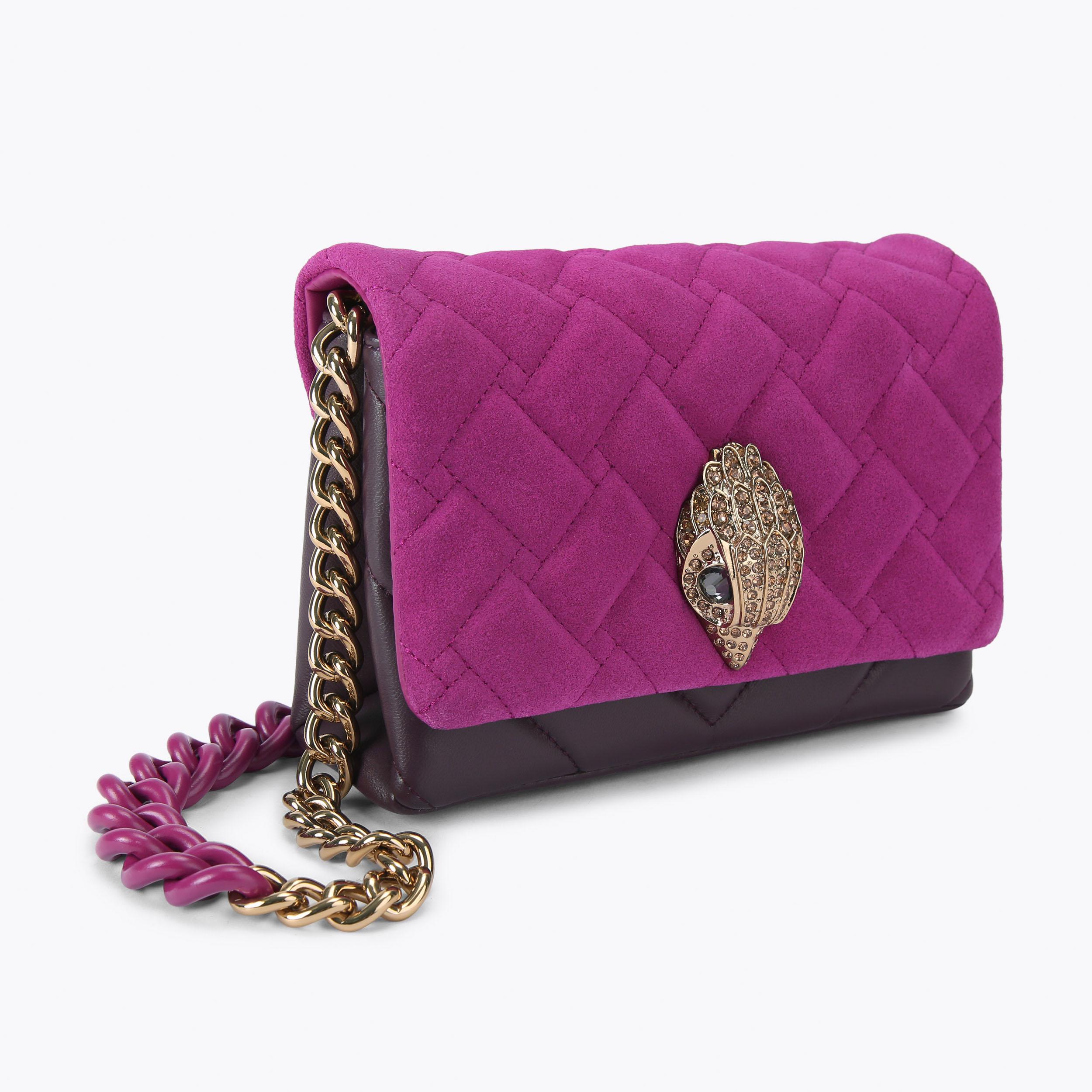 MINI KENSINGTON KURT Suede Cross Body Bag by KURT GEIGER LONDON