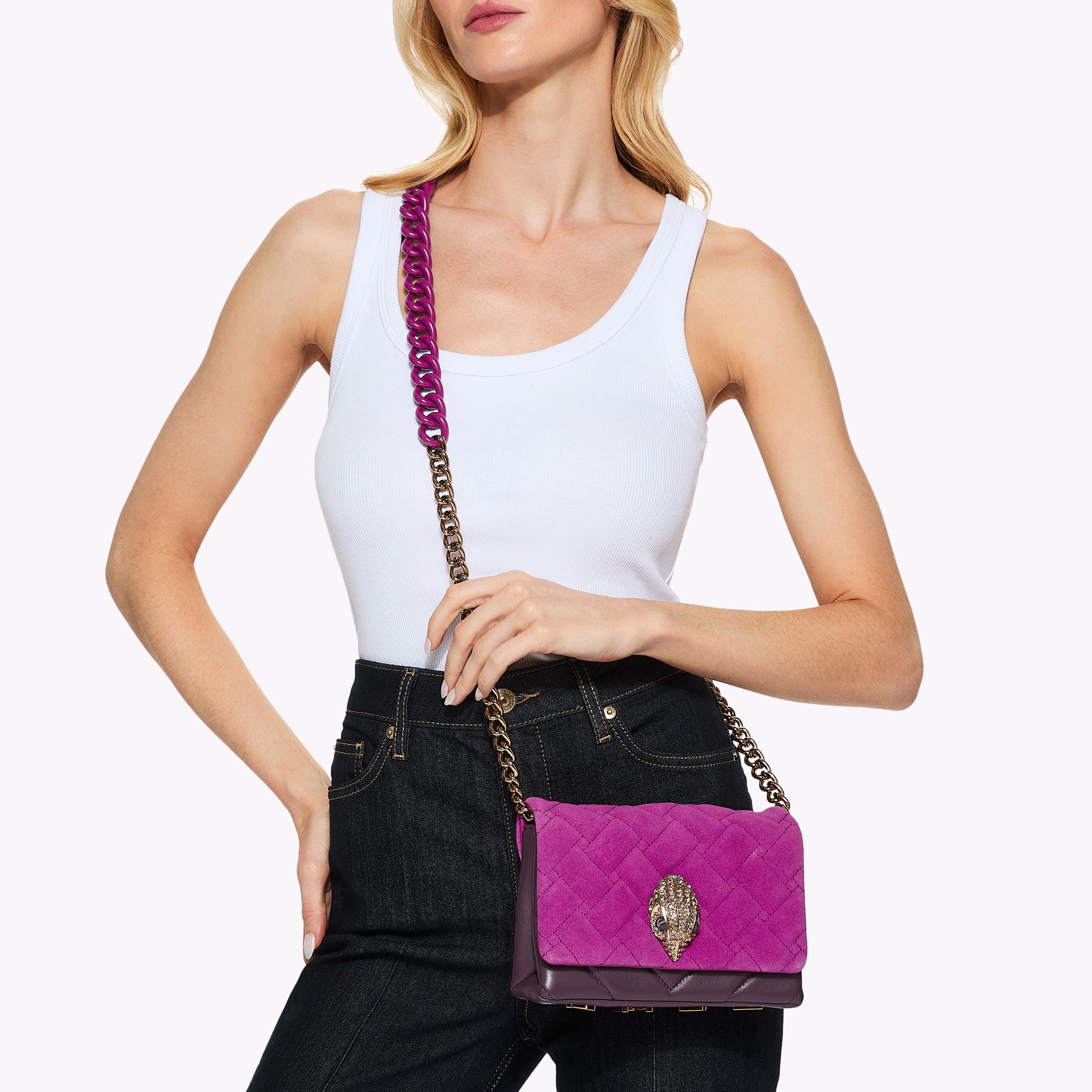 MINI KENSINGTON KURT Suede Cross Body Bag by KURT GEIGER LONDON
