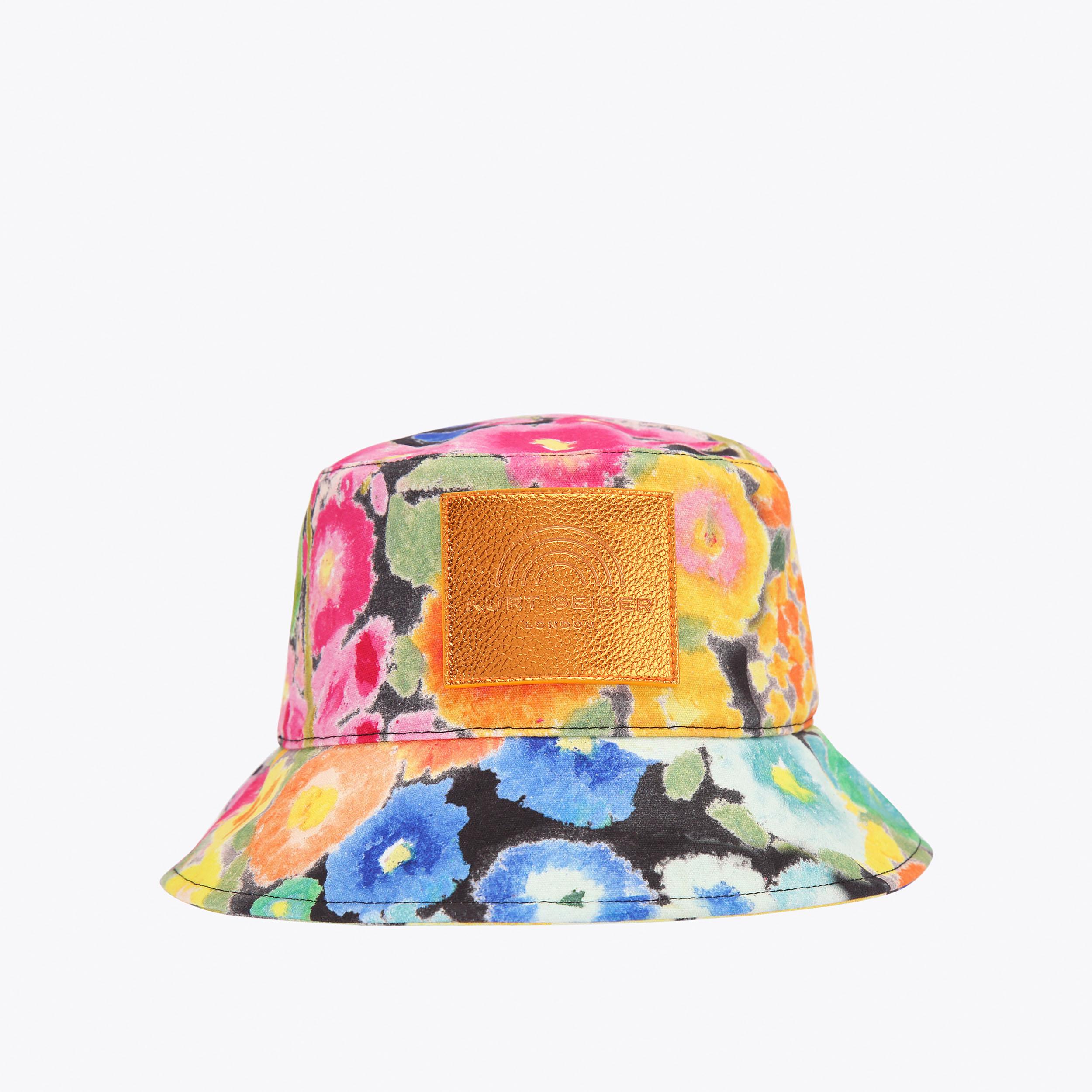 SOUTHBANK BUCKET HAT Cotton Fabric Bucket Hat by KURT GEIGER LONDON