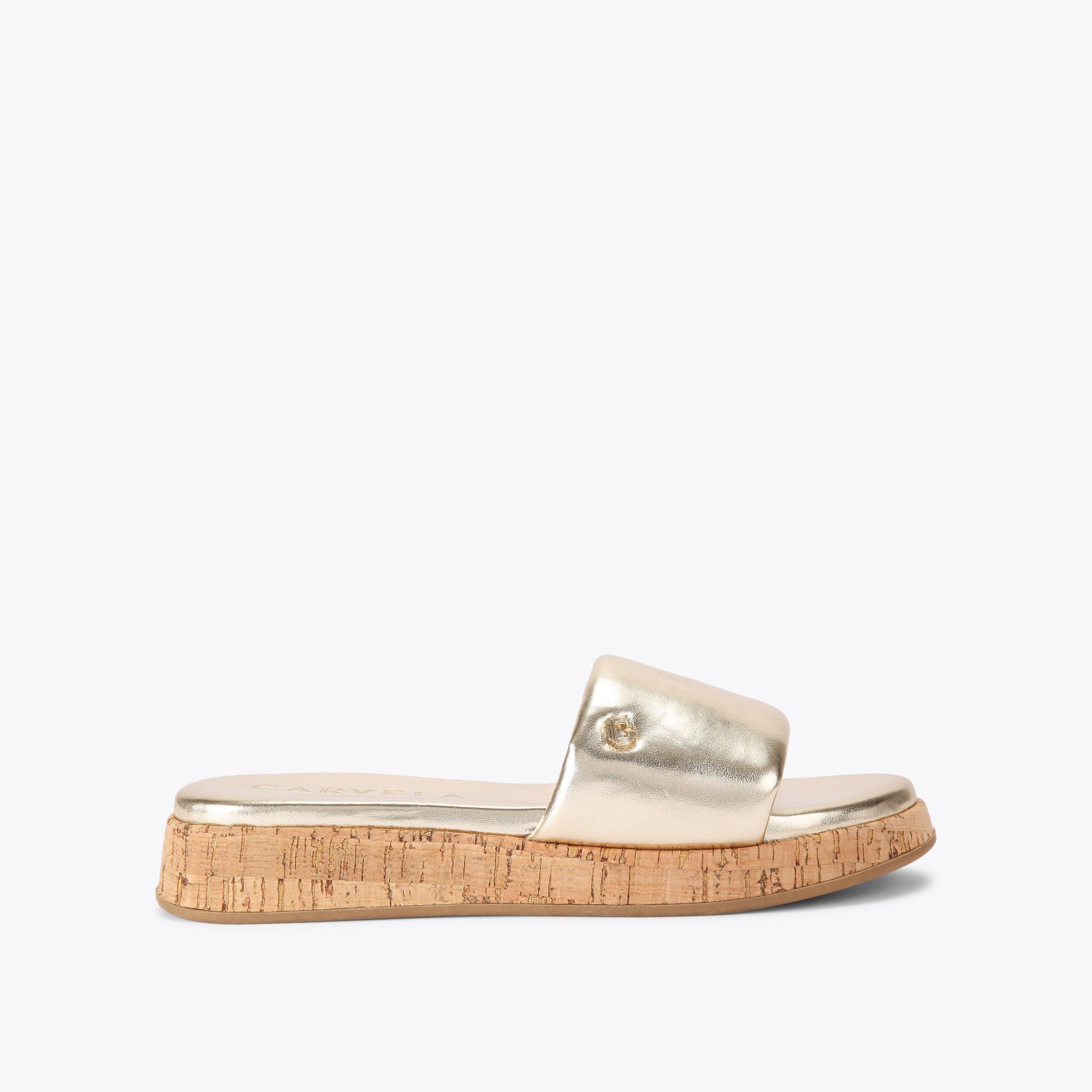 CLOUD MULE Cloud gold mule by CARVELA